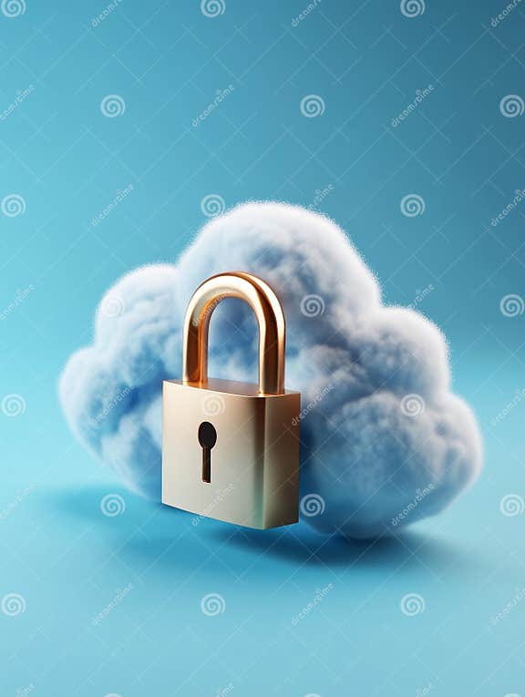Cloud Data Security Concept Secure Cloud Storage Data Protection Online Privacy Digital Safety ...
