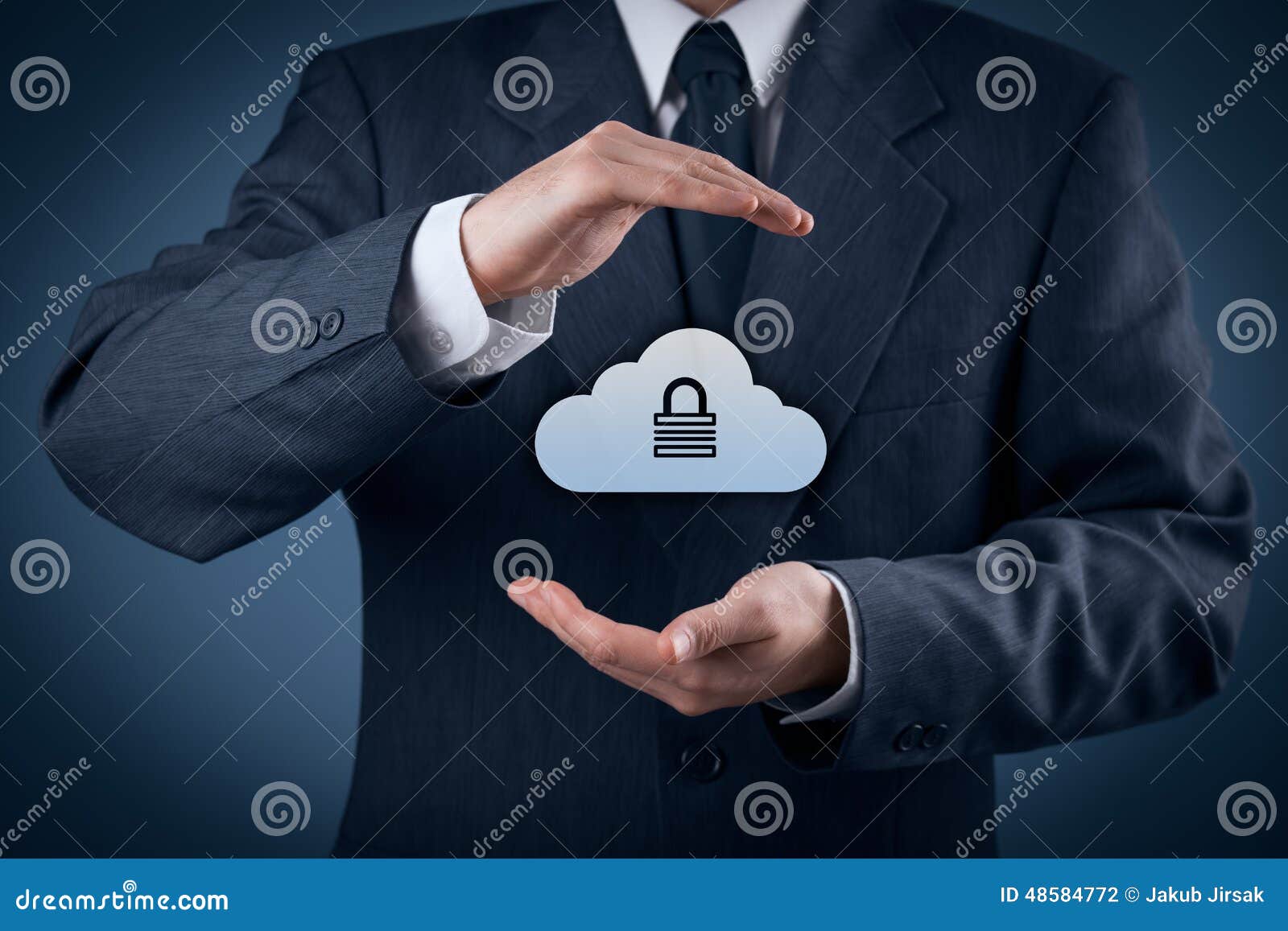 Cloud data security stock photo. Image of icon, specialist - 48584772