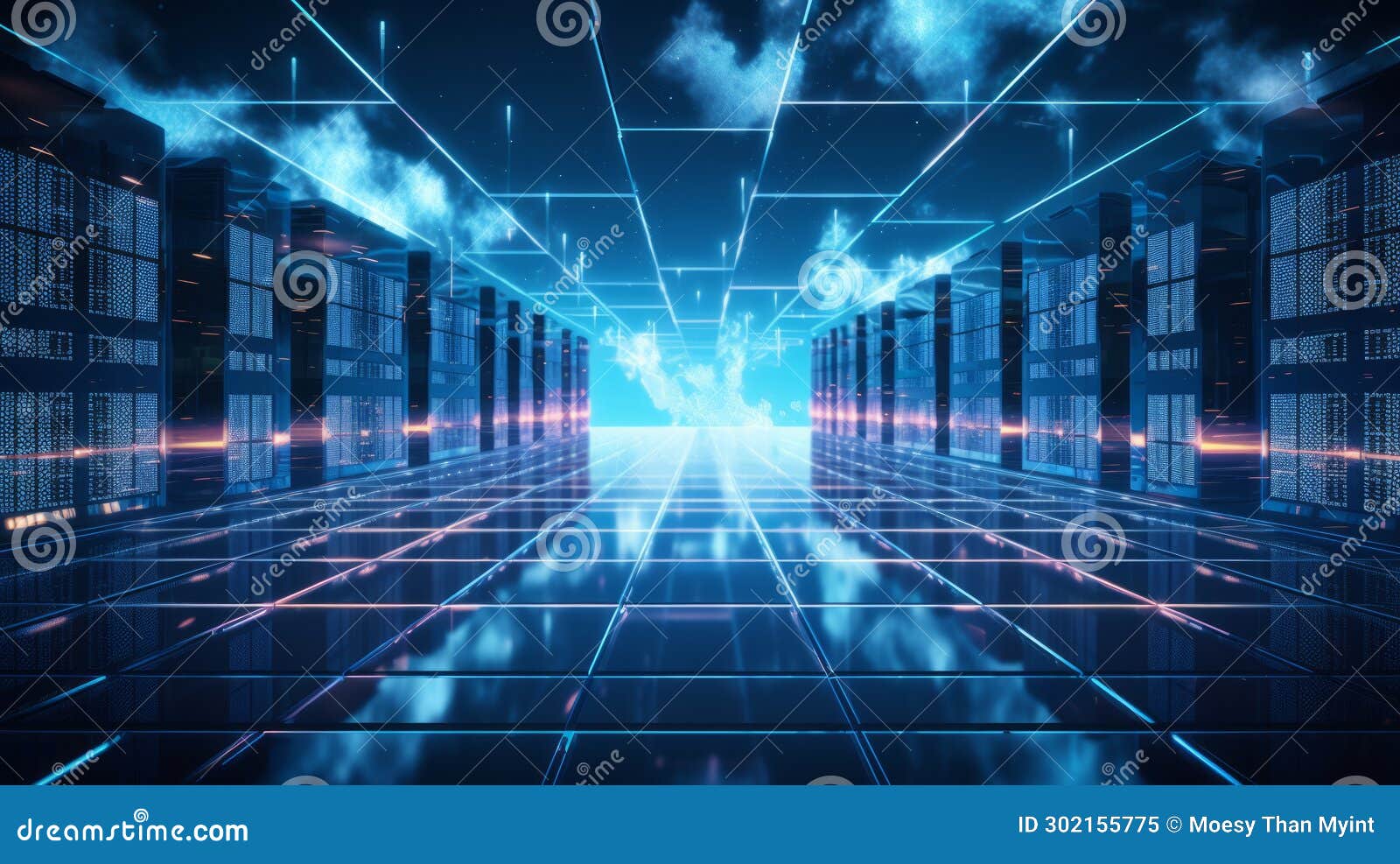 Cloud Data Storage Database Cloud Computing Concept Idea Stock ...