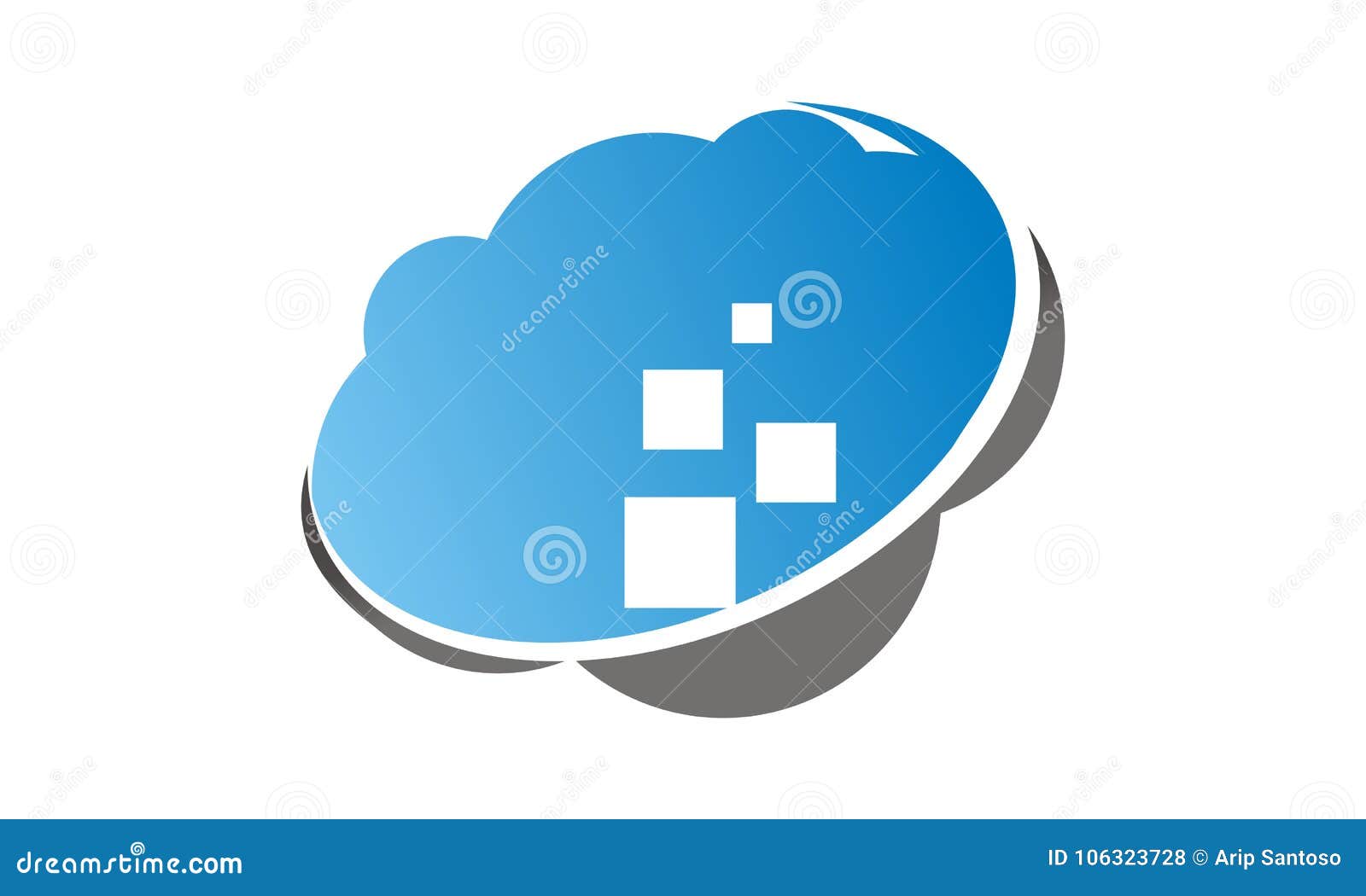 Cloud Data Virtual stock vector. Illustration of online - 106323728