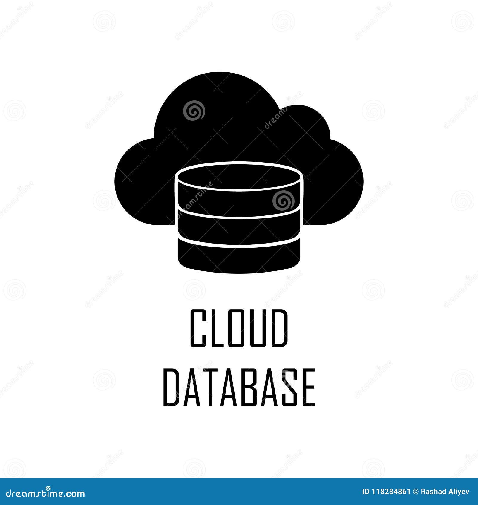 Cloud Database Icon. Element of Web Development for Mobile Concept and ...