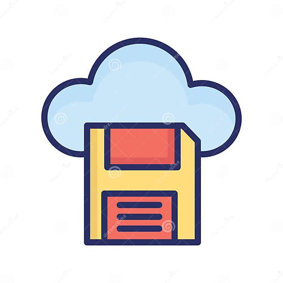 Cloud Datastore Icon Which Can Easily Modify or Edit Stock Vector ...