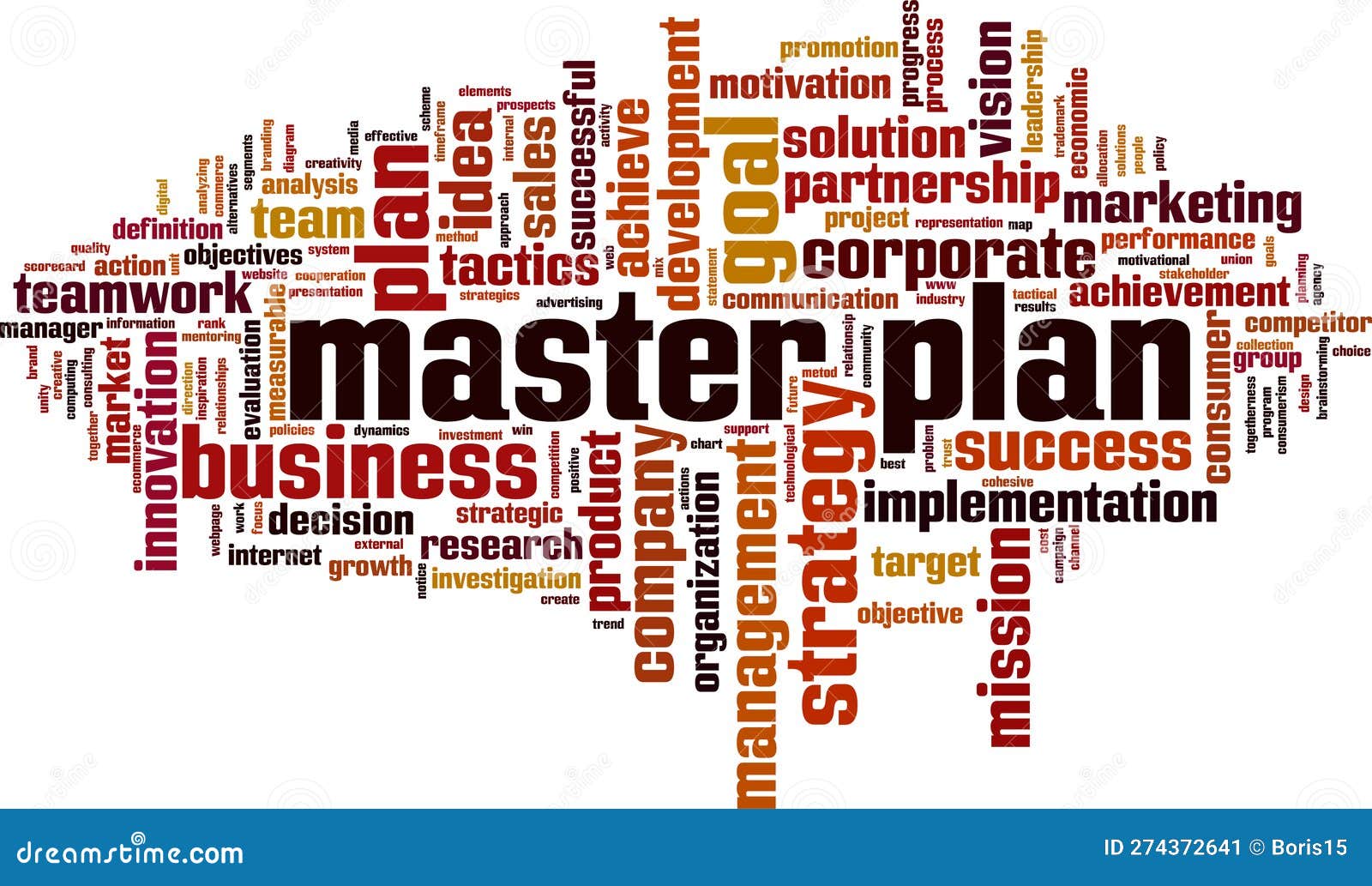 Cloud De Mots Du Plan Directeur Illustration de Vecteur - Illustration ...