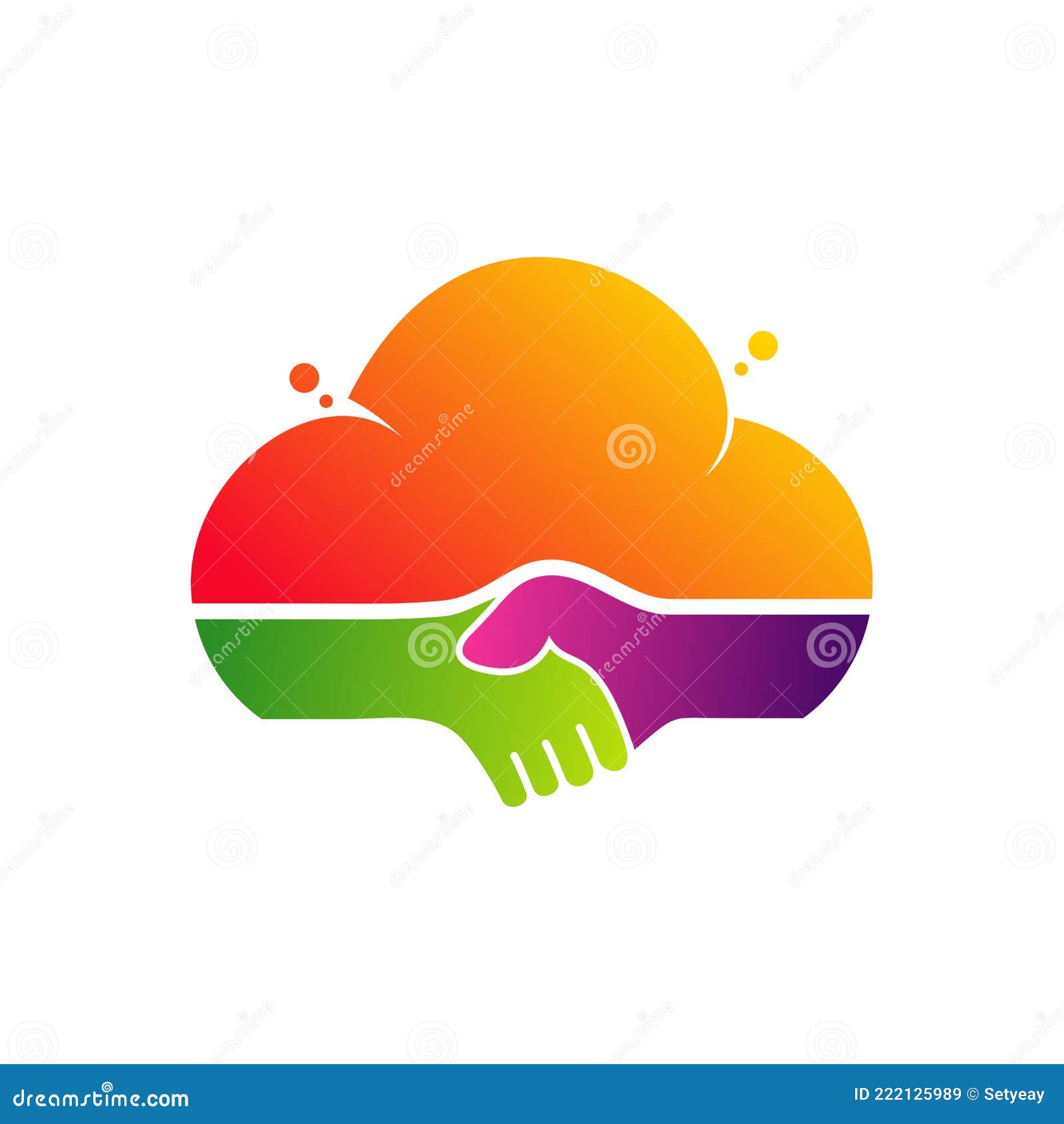 Cloud Deal Logo Vector Template, Creative Deal Logo Design Concepts ...