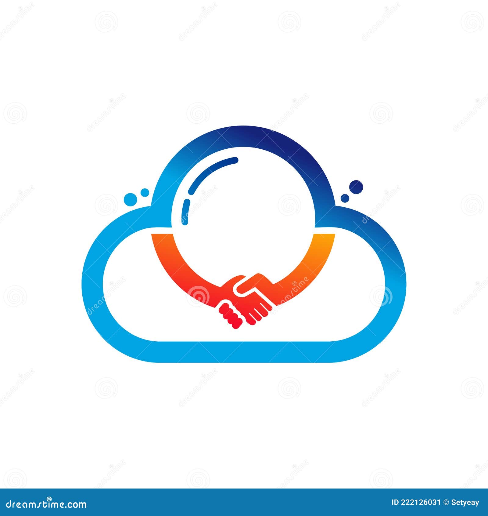 Cloud Deal Logo Vector Template, Creative Deal Logo Design Concepts ...