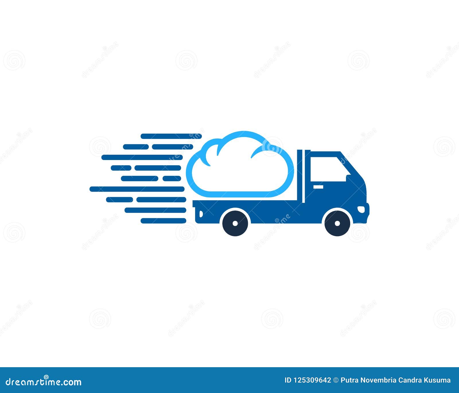 Cloud Delivery Logo Icon Design Stock Vector - Illustration of network ...