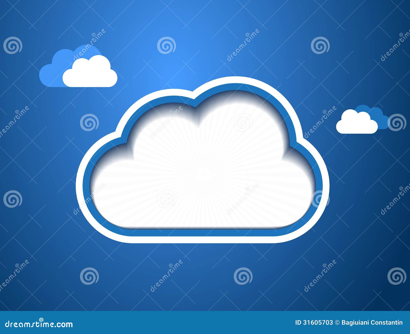 Cloud Design Background stock vector. Illustration of color - 31605703