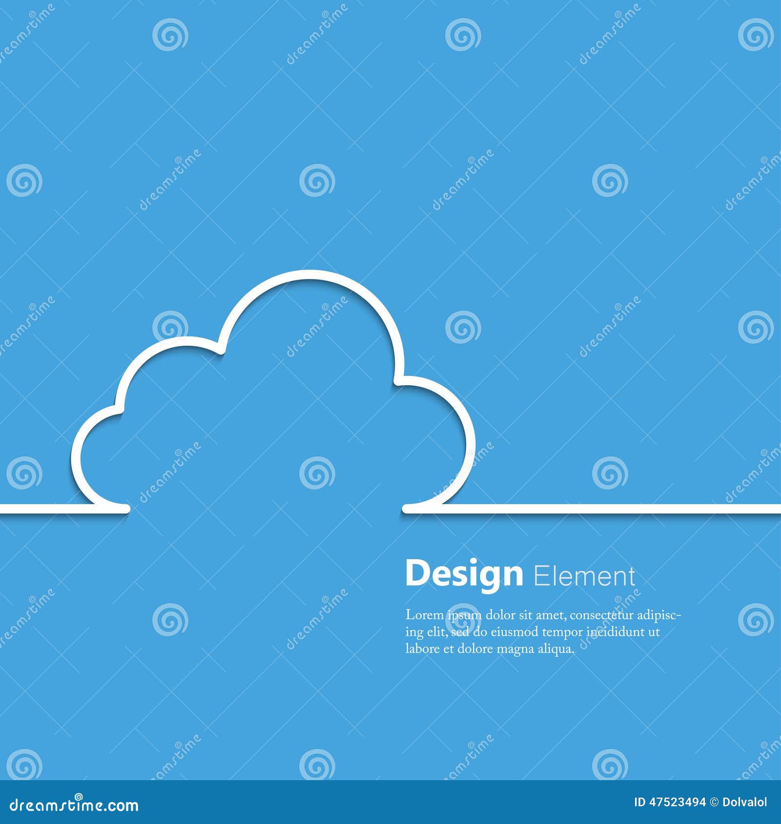 Cloud design element stock vector. Illustration of computer - 47523494