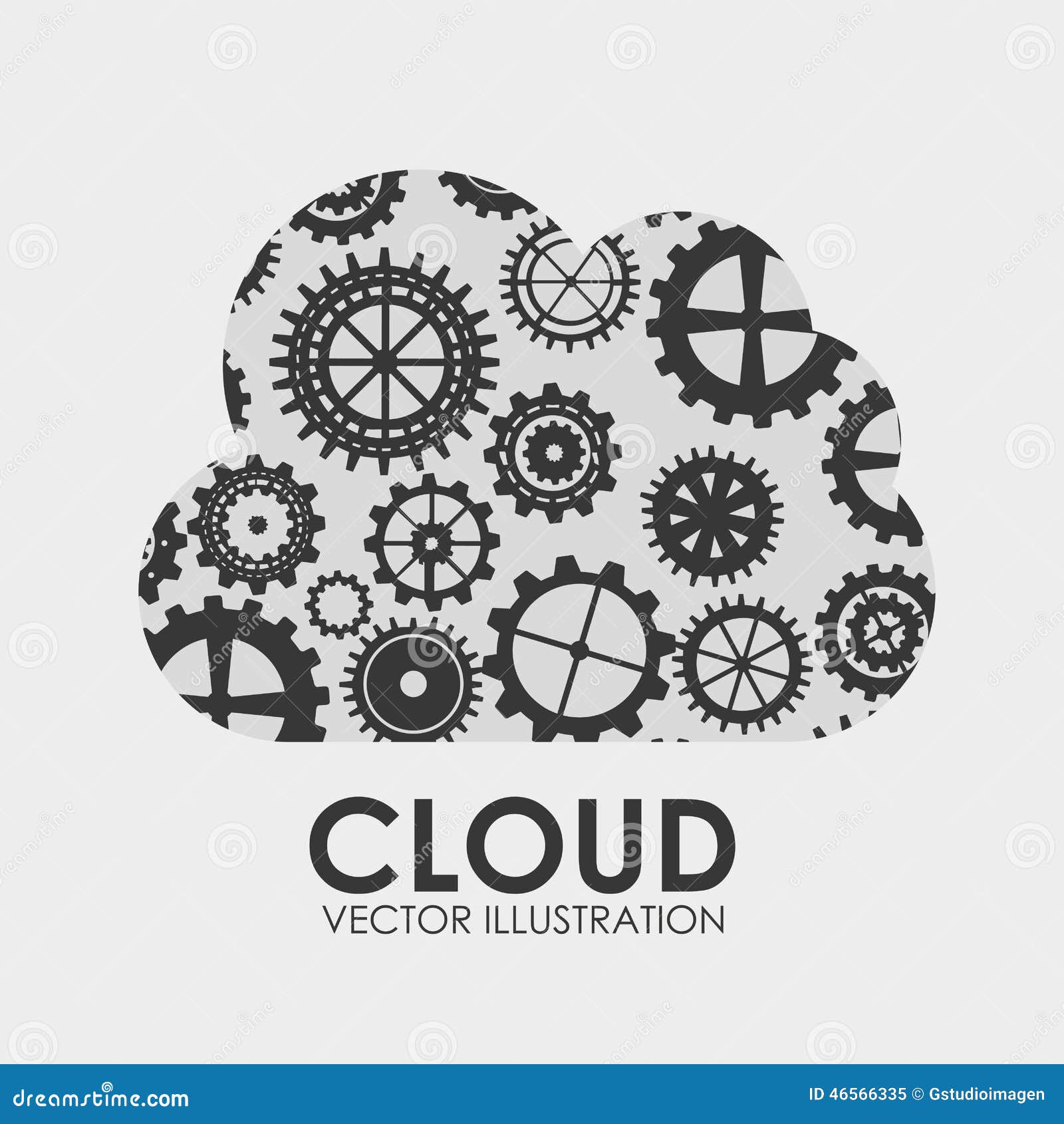 Cloud design stock vector. Illustration of symbol, icon - 46566335