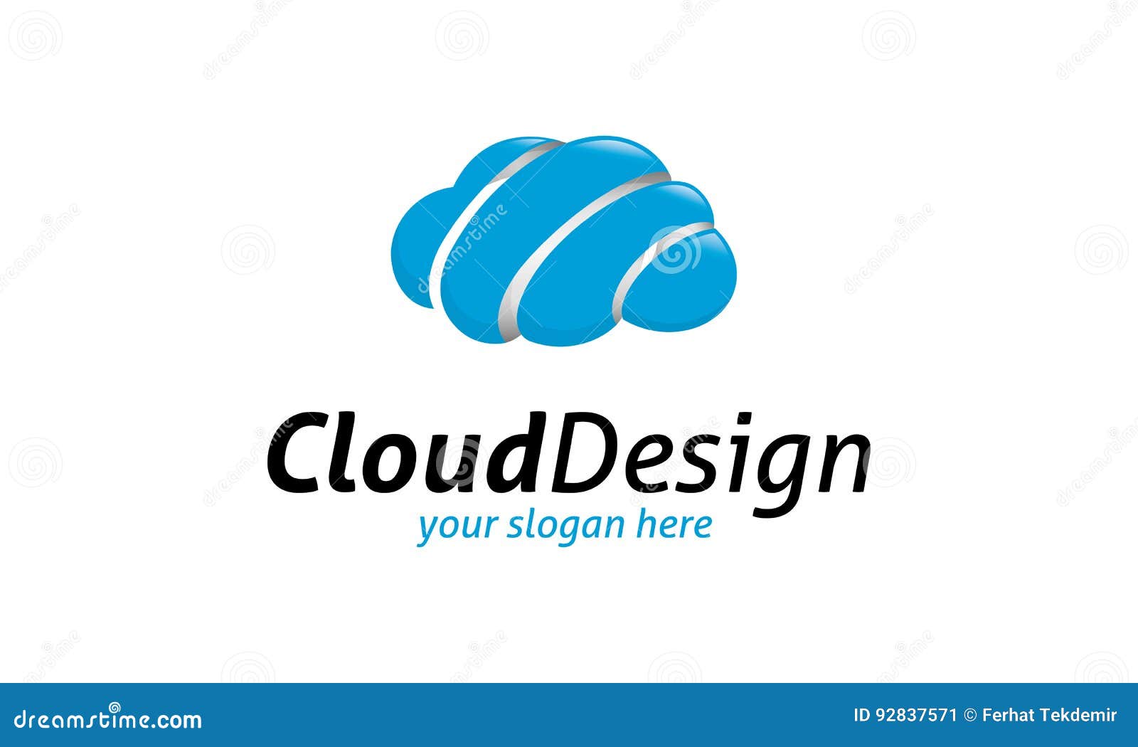 Cloud Design Logo stock vector. Illustration of template - 92837571