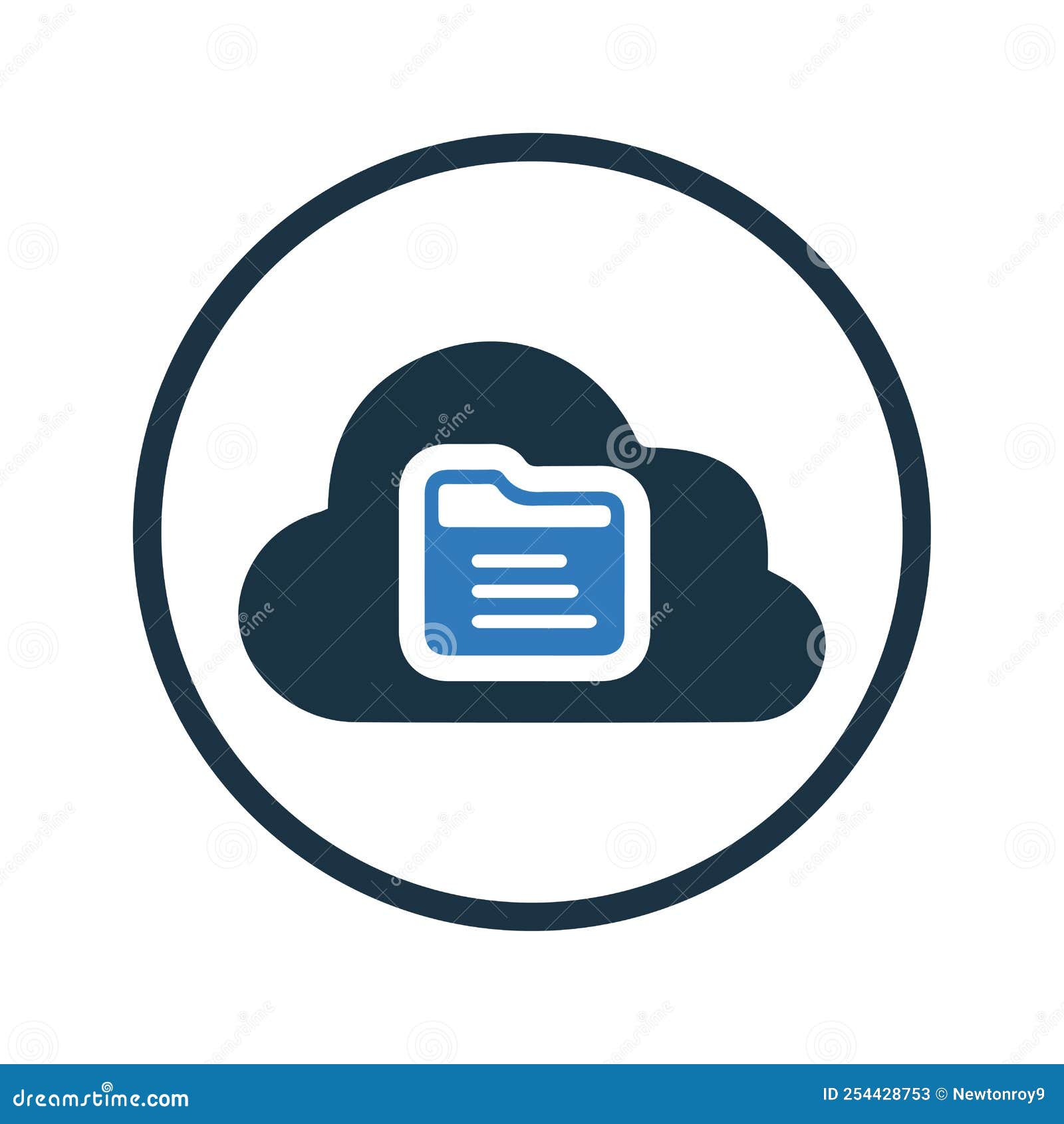 Cloud, Document, File Icon. Simple Vector Illustration Stock Vector ...