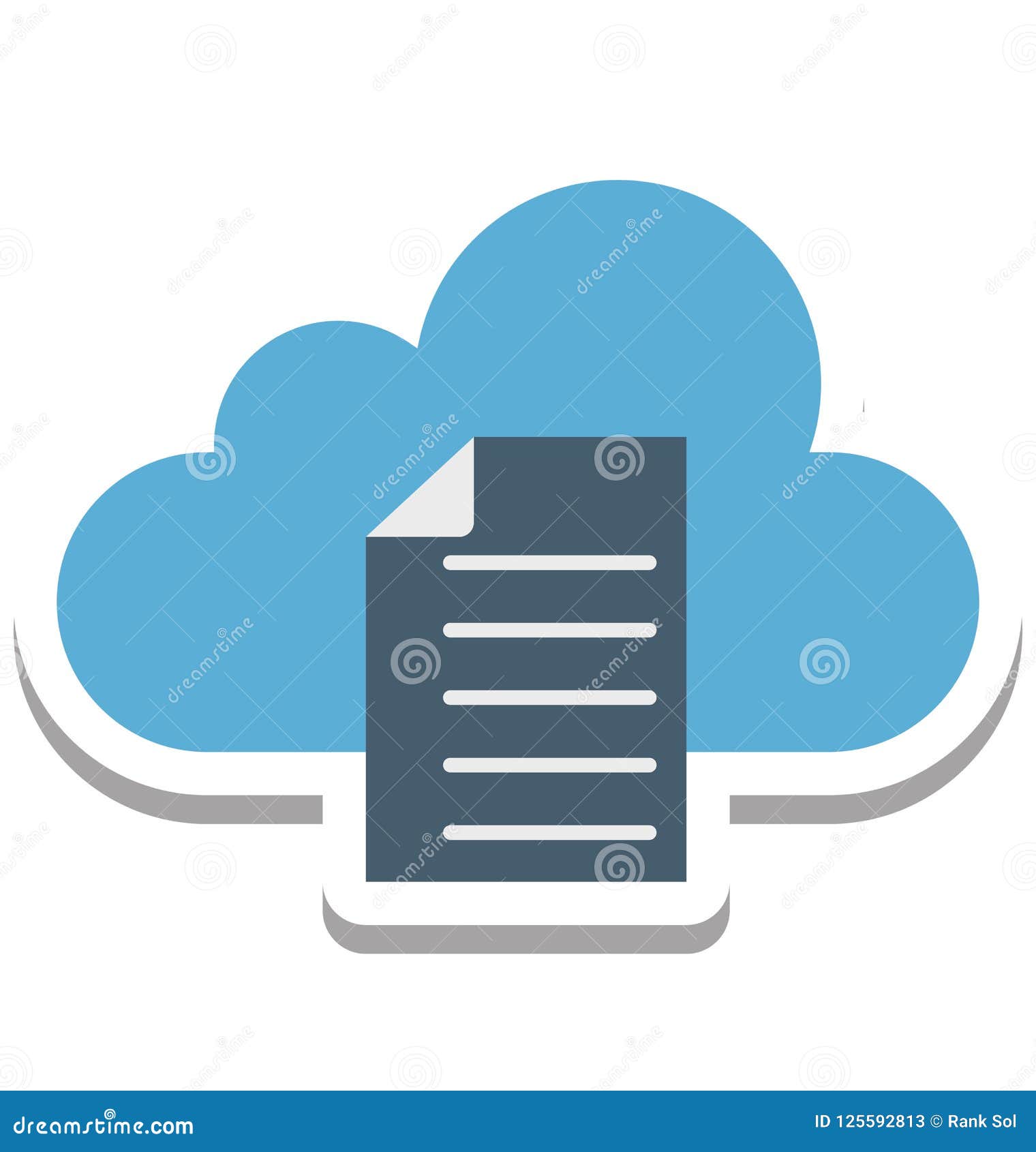 Cloud Documents, Cloud Computing Isolated Vector Icon Stock Vector ... Cloud Documents, Cloud Computing Isolated Vector Icon Stock Vector ...