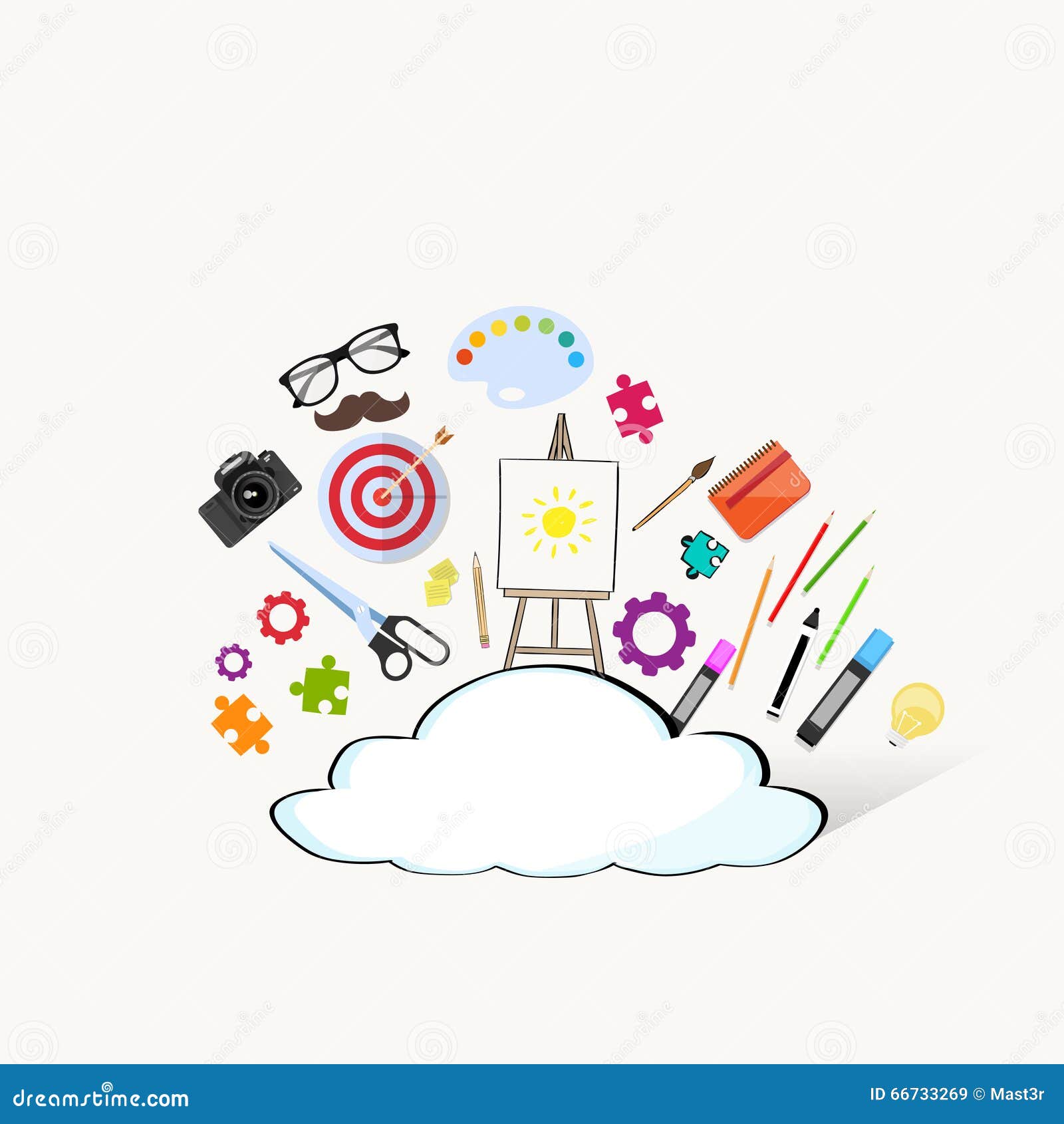 Cloud Doodle Hand Draw Sketch Concept Technology Internet Data ...