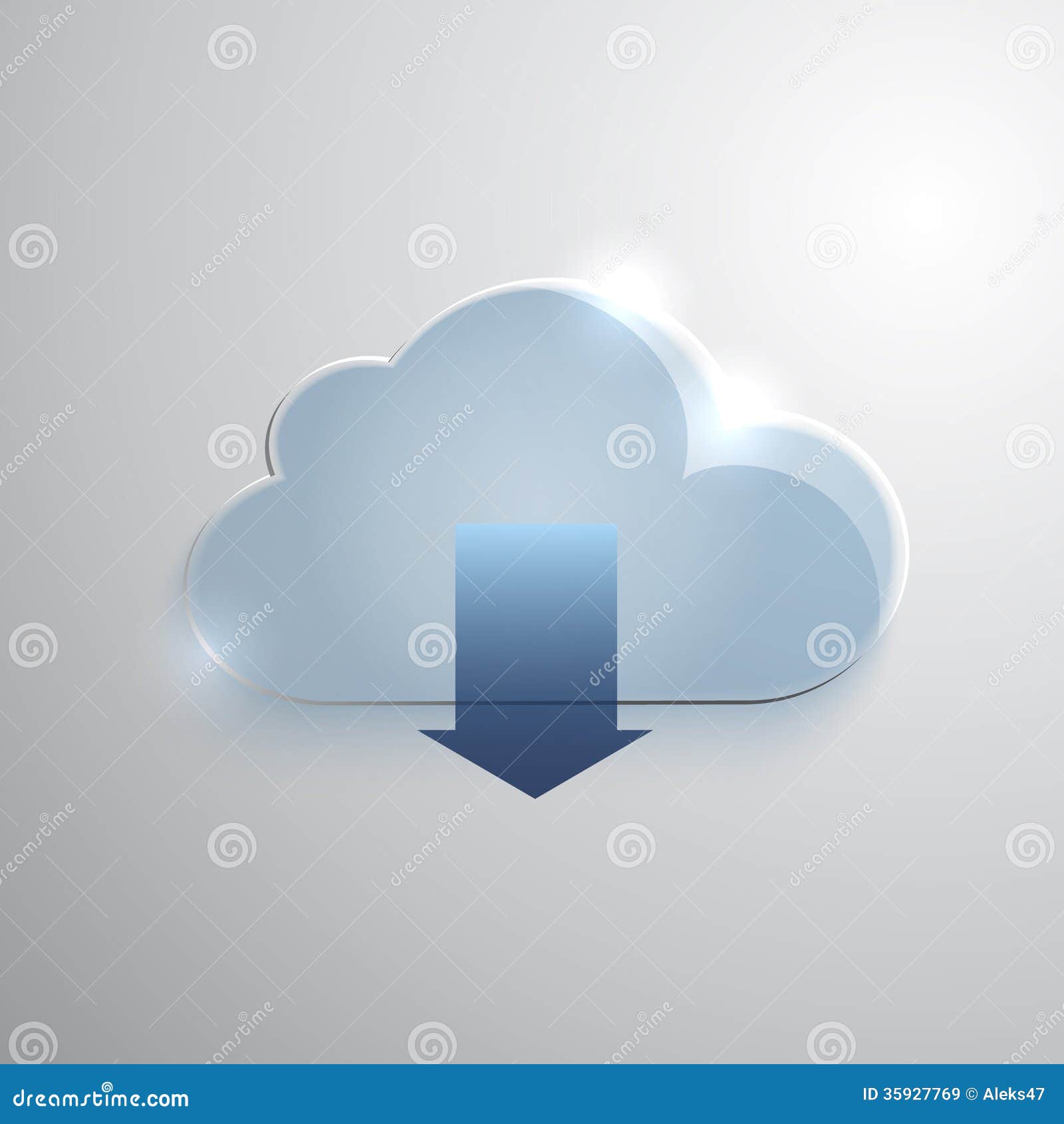 Cloud download stock illustration. Illustration of information - 35927769