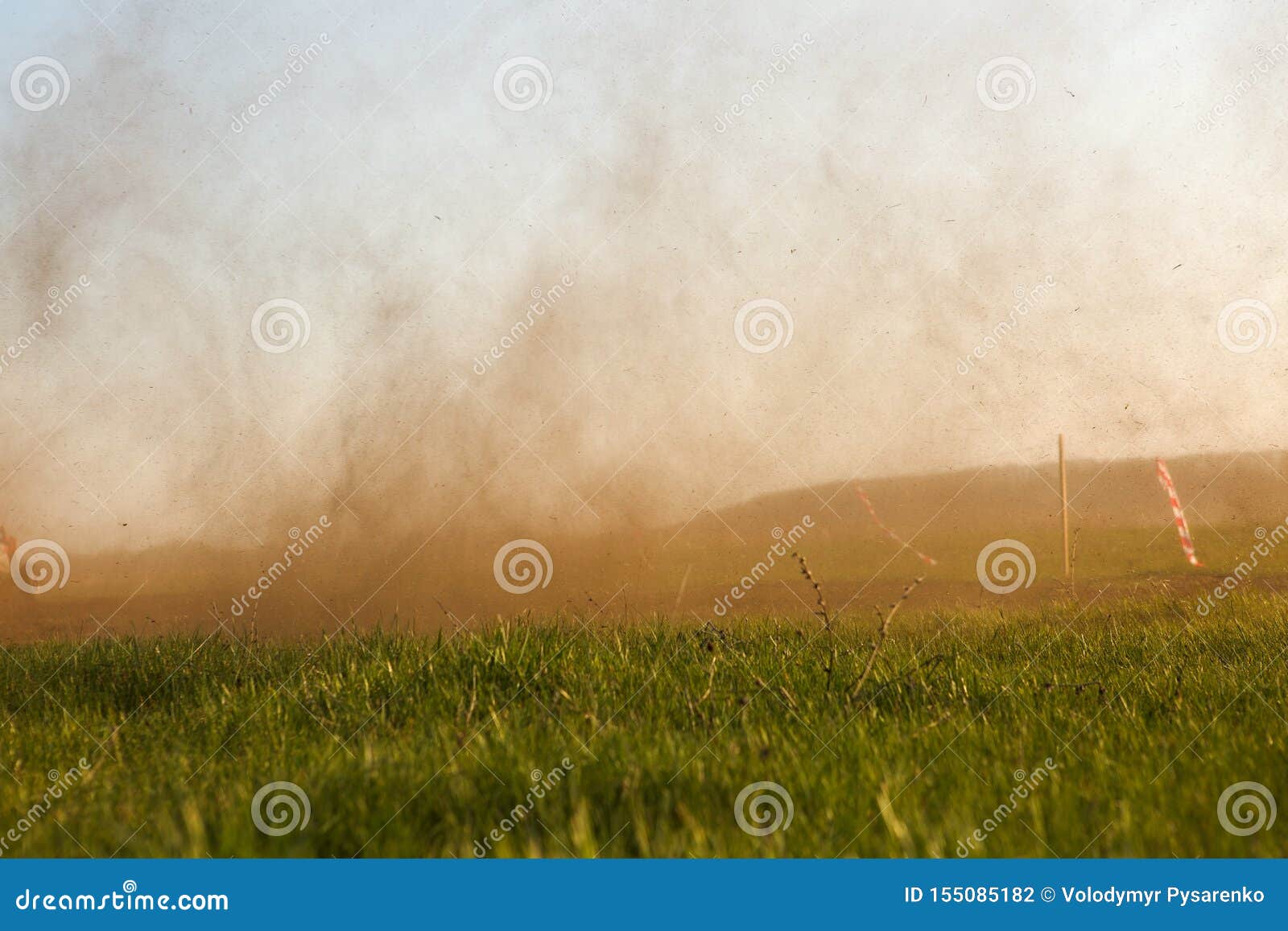 Cloud of Dust on Atv Race Track Stock Photo - Image of rally, offroad ...