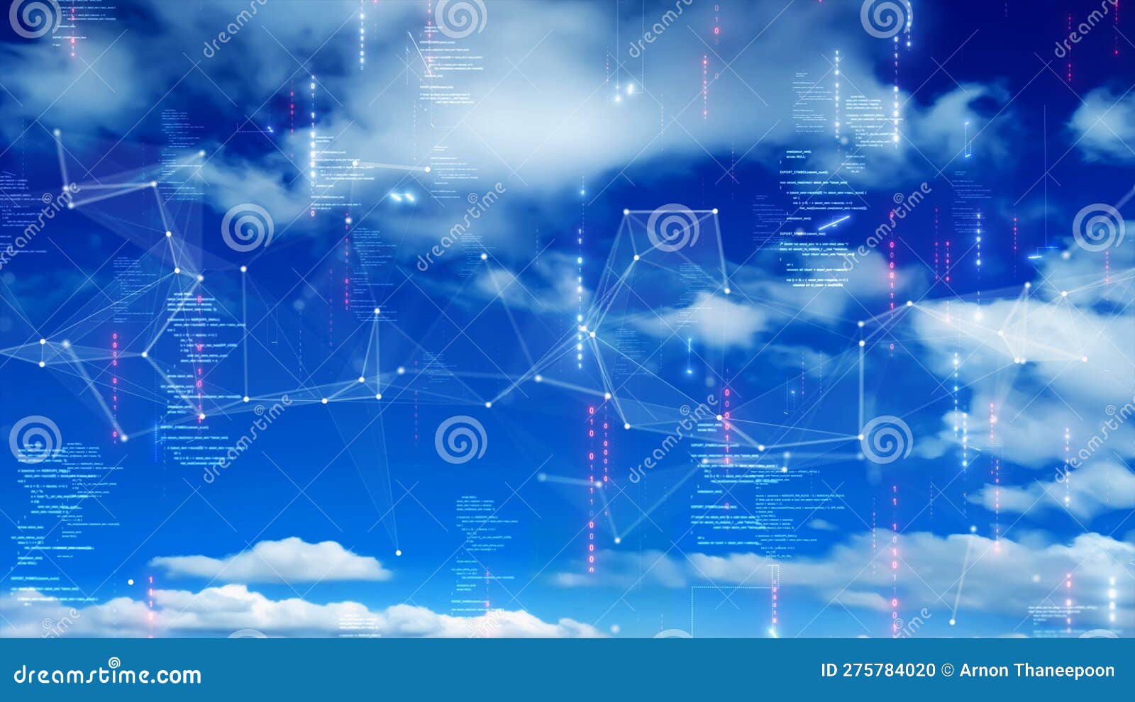 Cloud and Edge Computing Technology Concept Cybersecurity Data Protection. White Cloud with ...