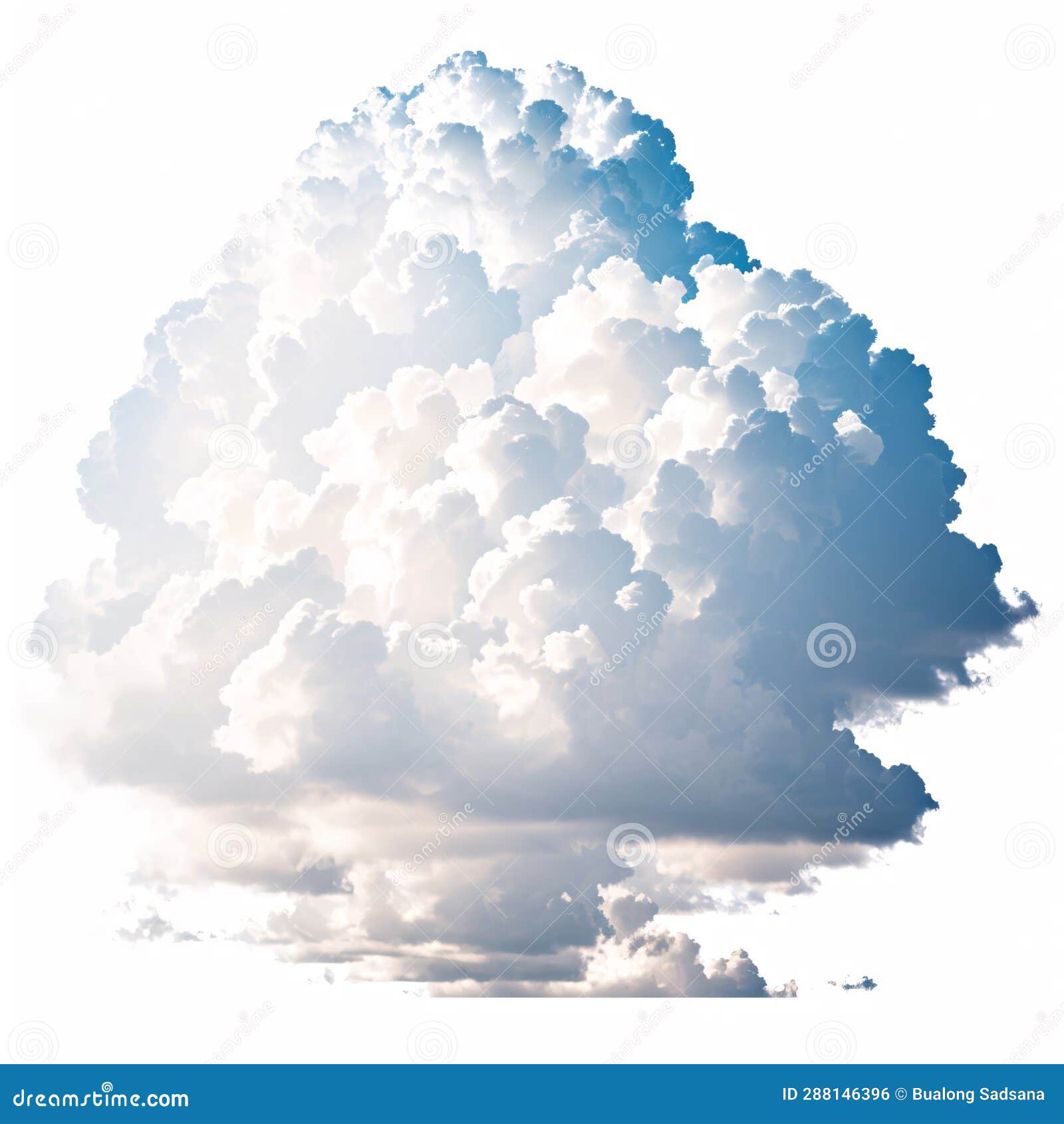 Cloud Effect On A Transparent Vector Background Realistic ...