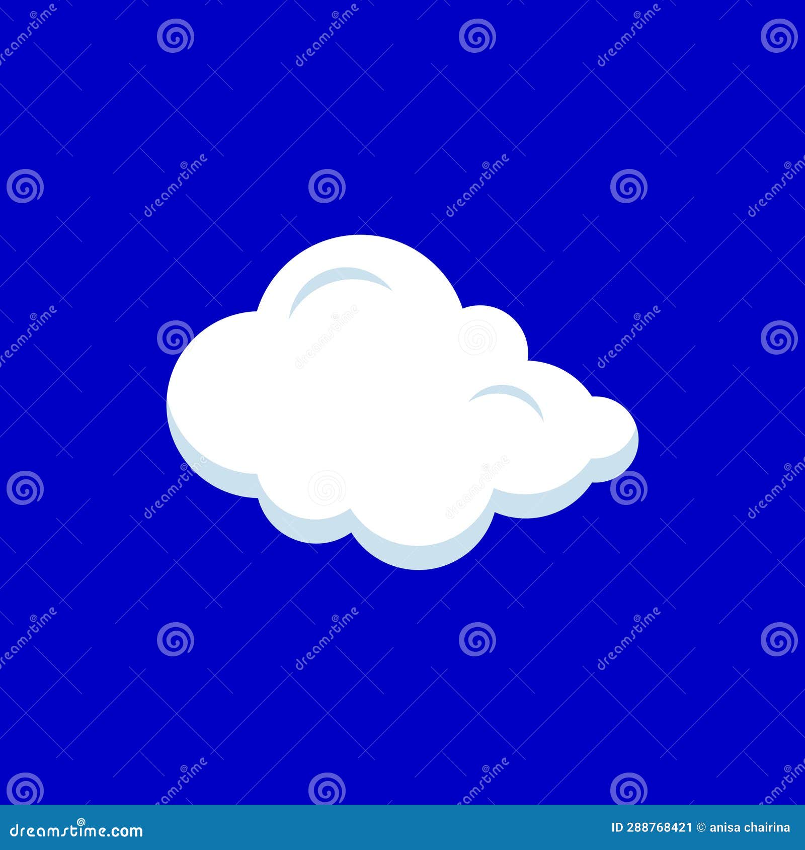 Cloud Element Vector Flat Design Stock Vector - Illustration of natural, weather: 288768421