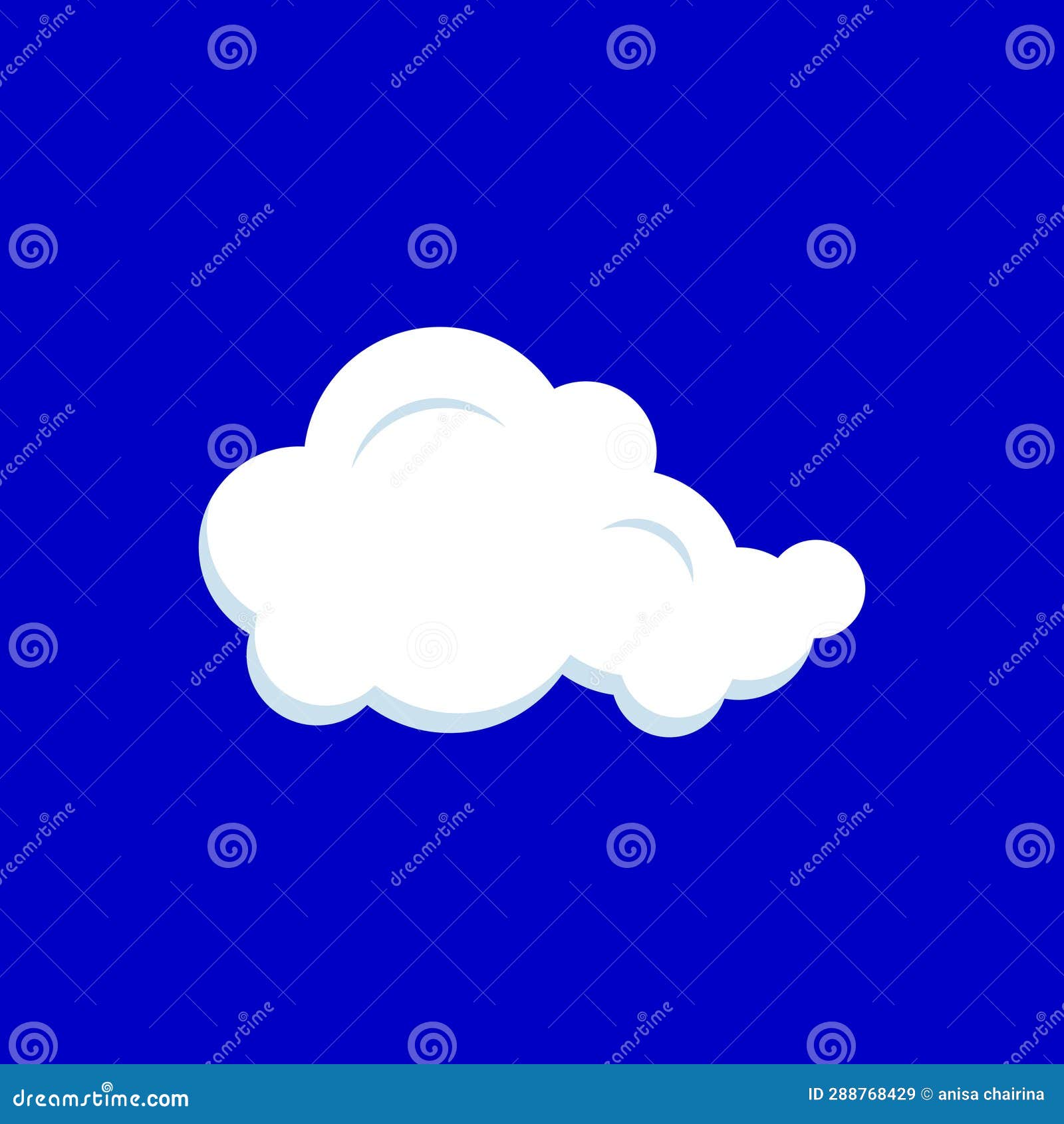 Cloud Element Vector Flat Design Stock Vector - Illustration of shape, vector: 288768429