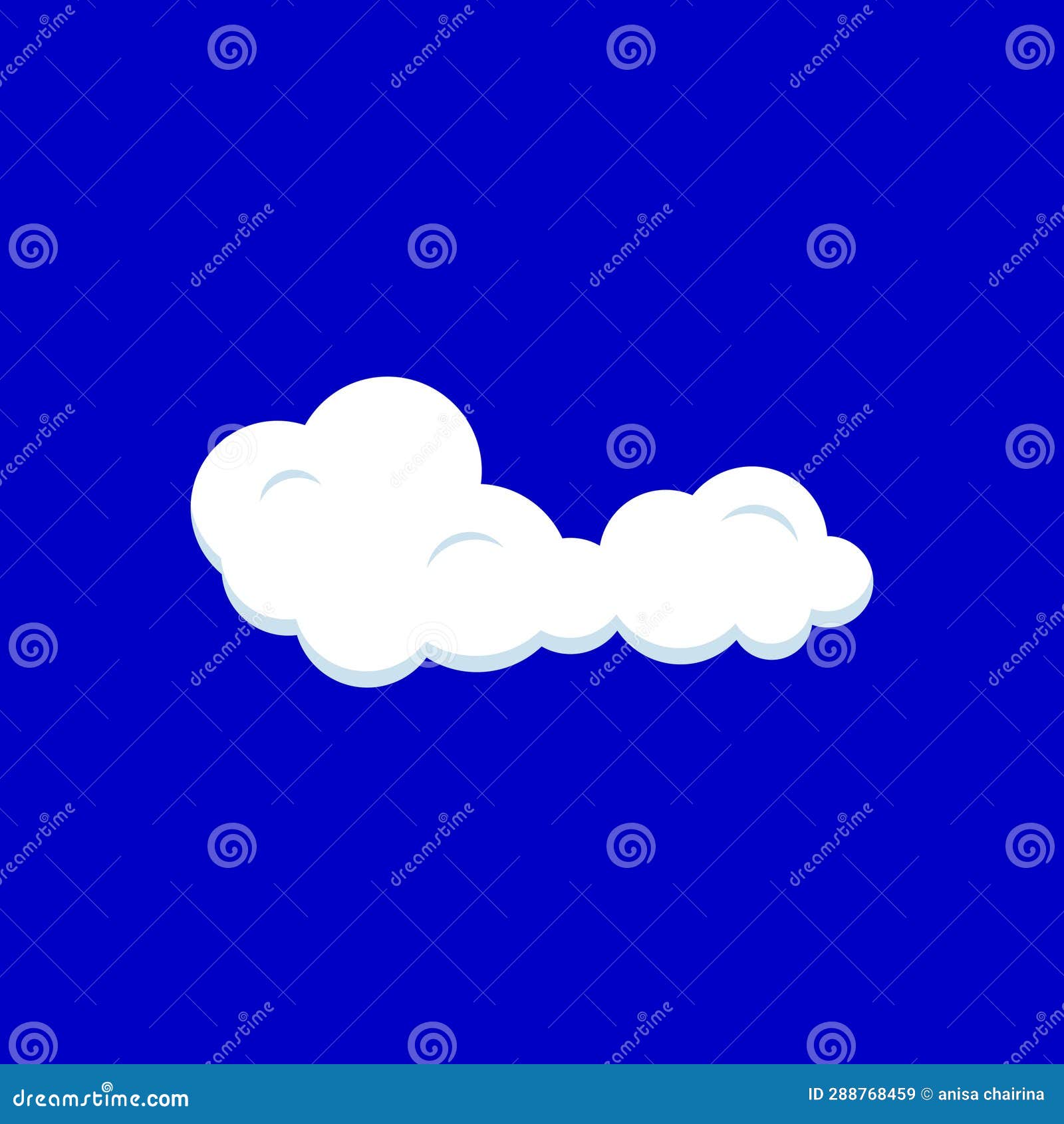 Cloud Element Vector Flat Design Stock Illustration - Illustration of flat, simple: 288768459