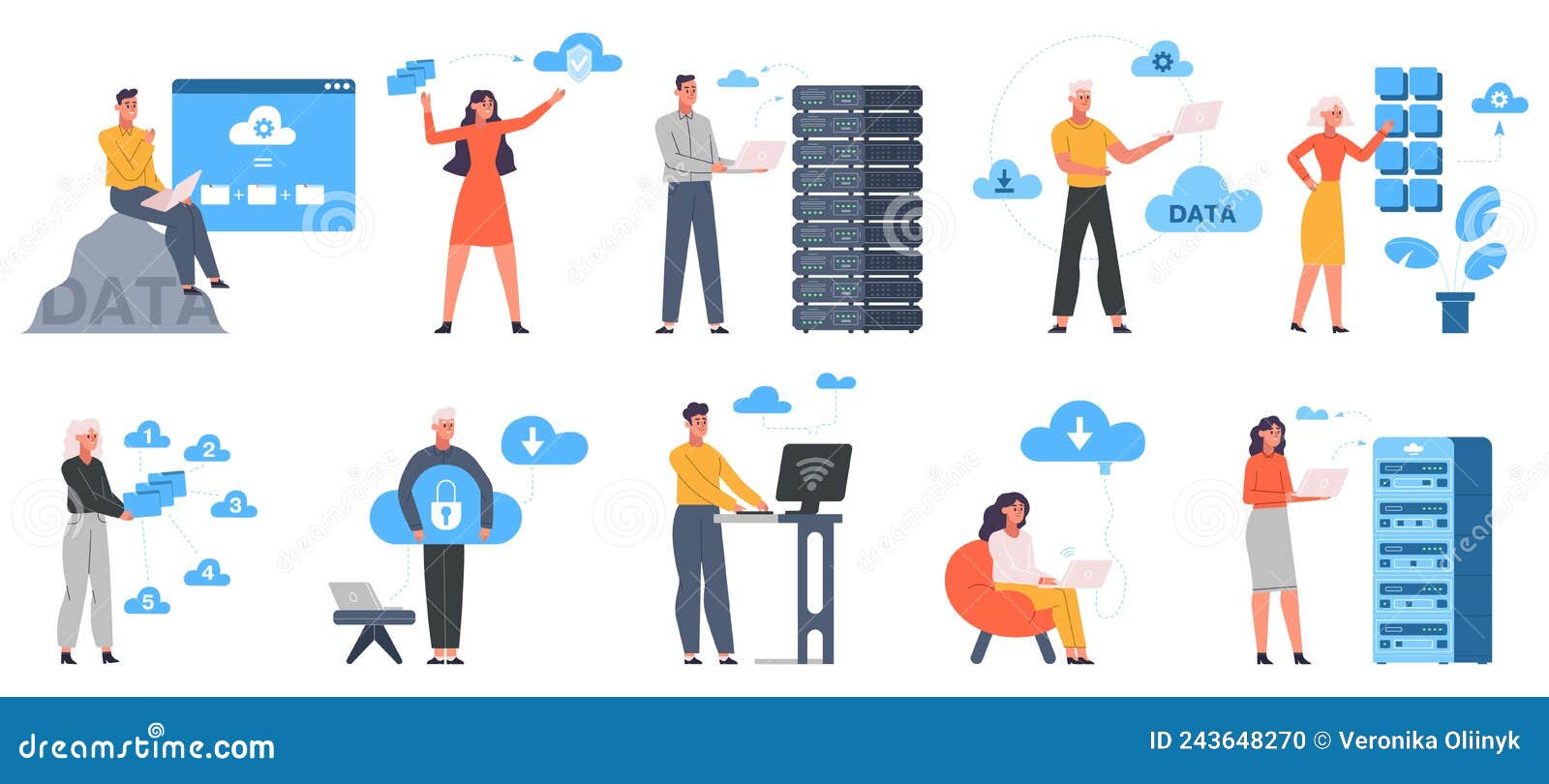 Cloud Engineering, Data Storage, Clould Service Server. Data Cloud ...