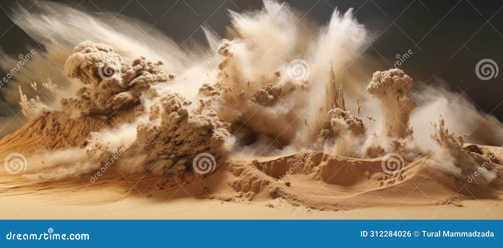 A Cloud of Exploding Sand Transforms the Natural Landscape into a ...