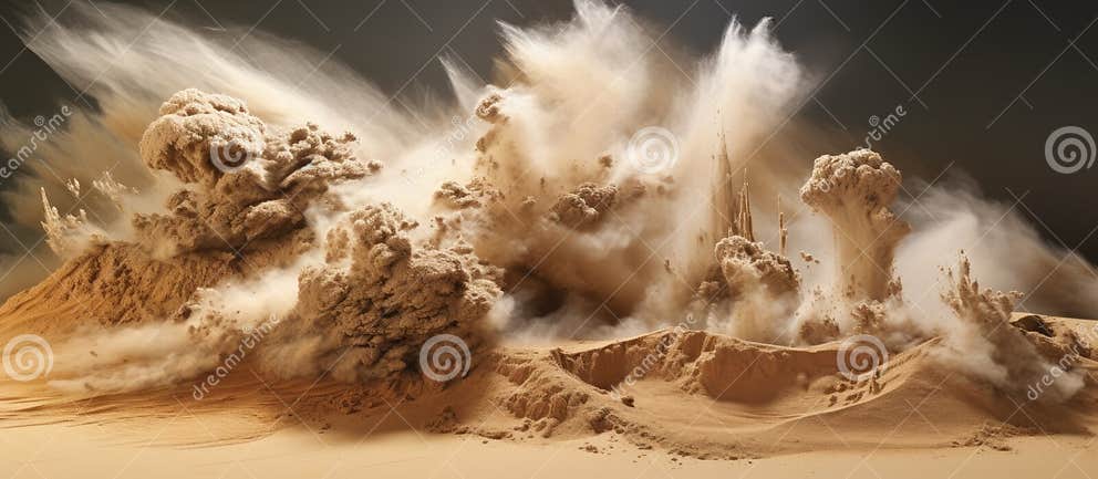 A Cloud of Exploding Sand Transforms the Natural Landscape into a ...
