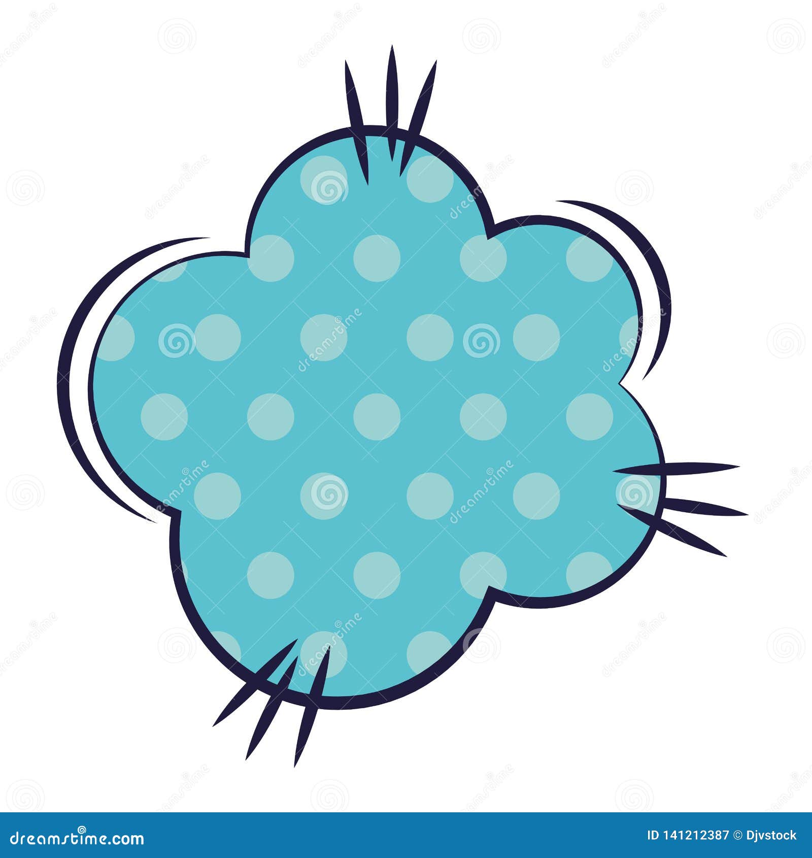 Cloud Expression Pop Art Style Stock Vector - Illustration of card ...