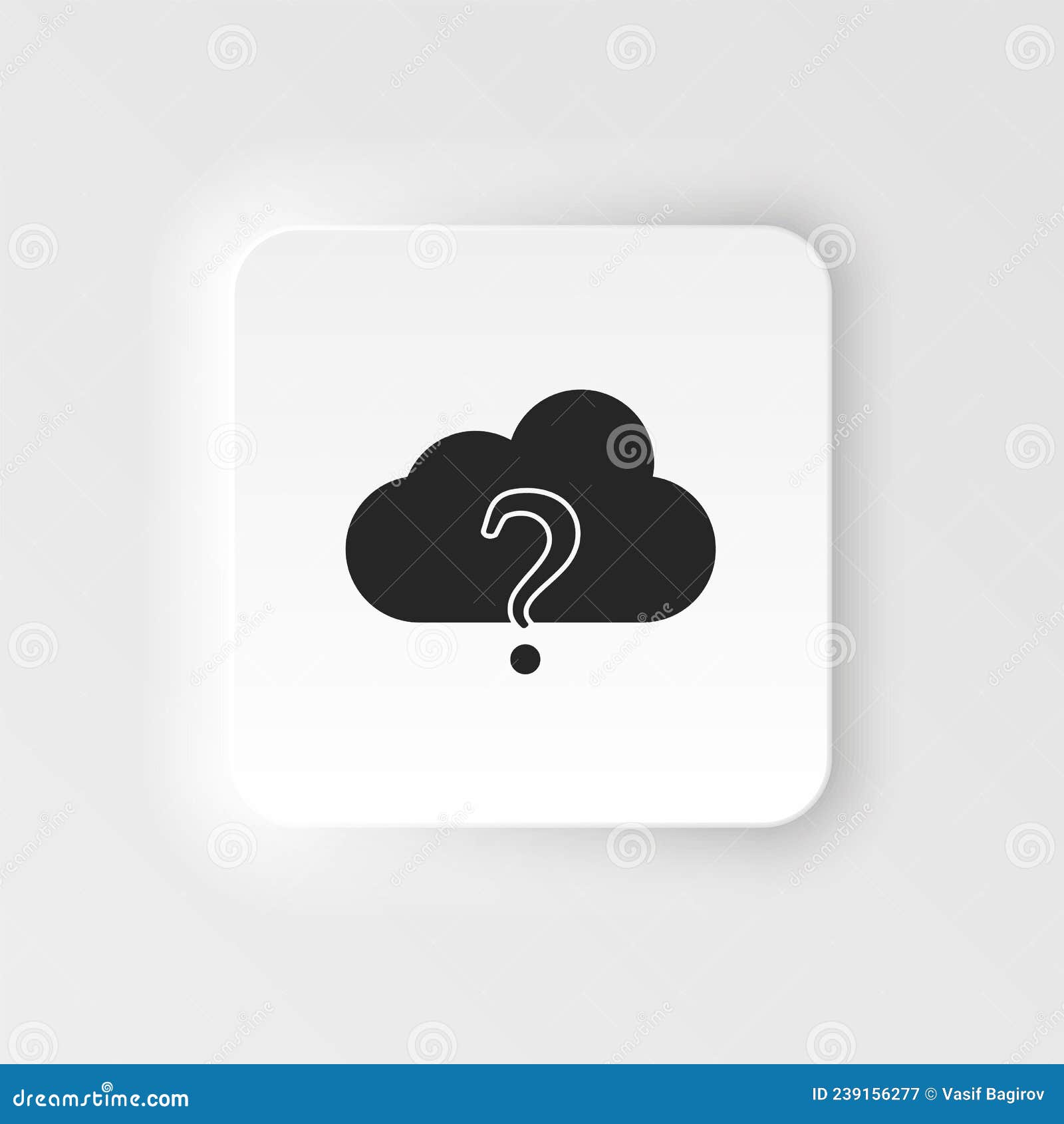Cloud Fan, Cloud Support Icon - Vector. Simple Element Illustration ...