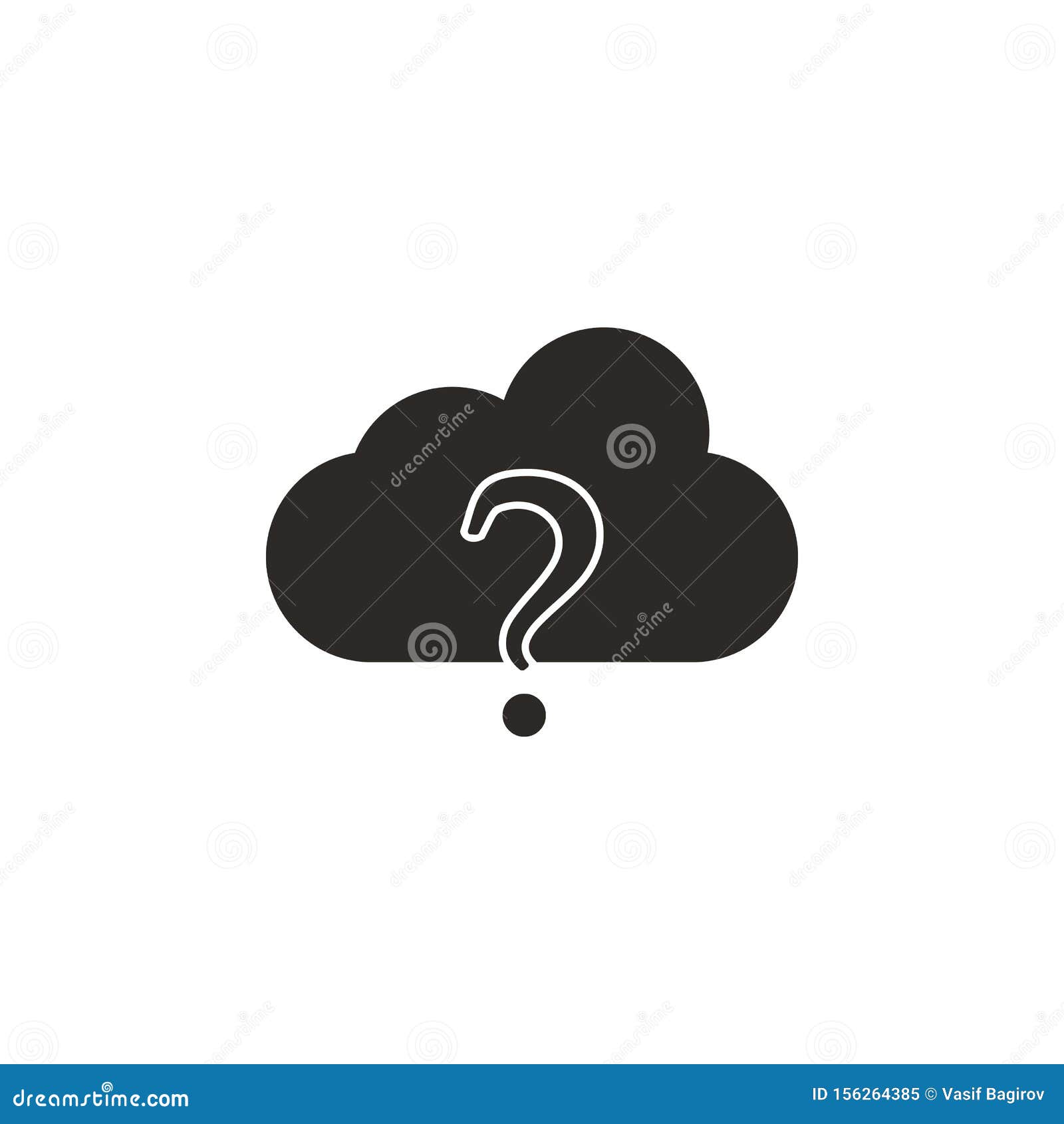 Cloud Fan, Cloud Support Icon - Vector. Simple Element Illustration ...