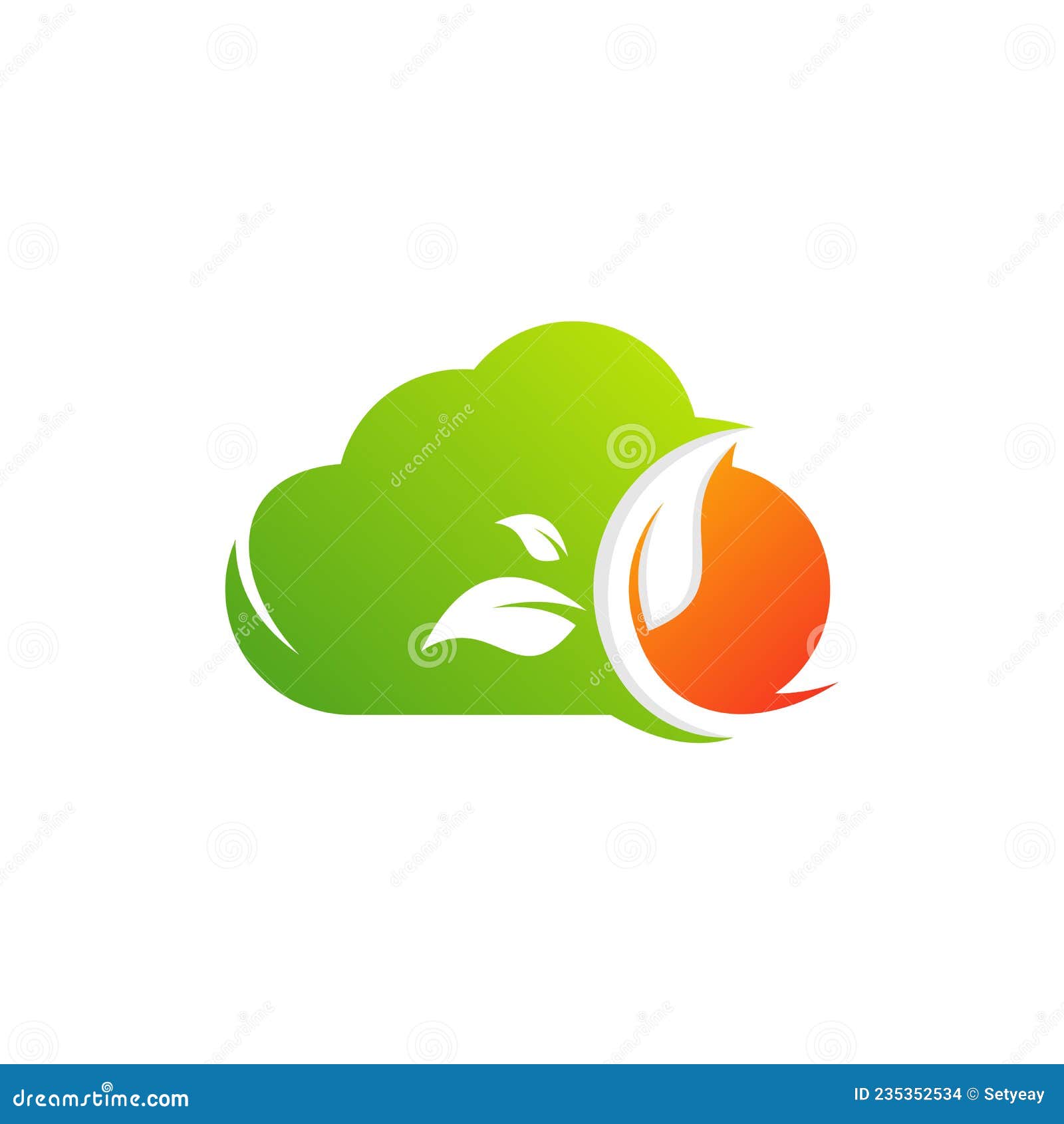 Cloud Farm Logo Design Vector Template. Farm Logo Concept Stock ...