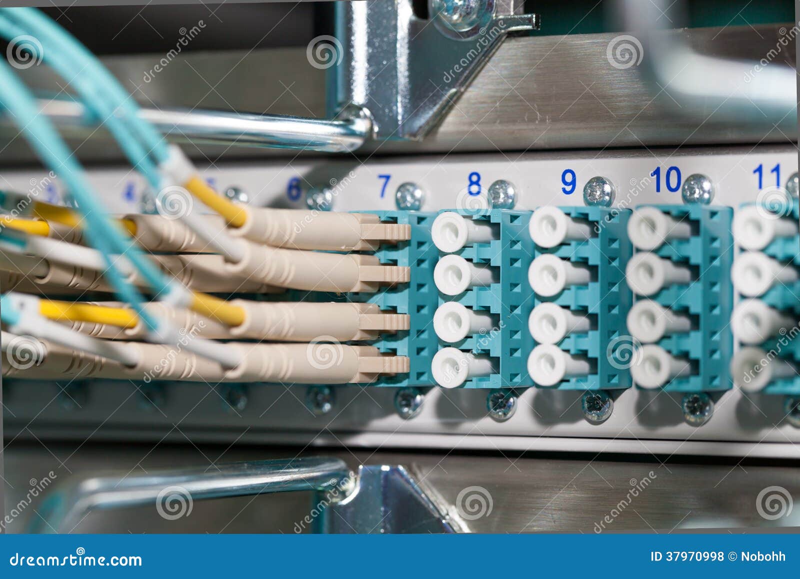 Cloud Fiber Optical Connection Redundancy Stock Photo - Image of ...
