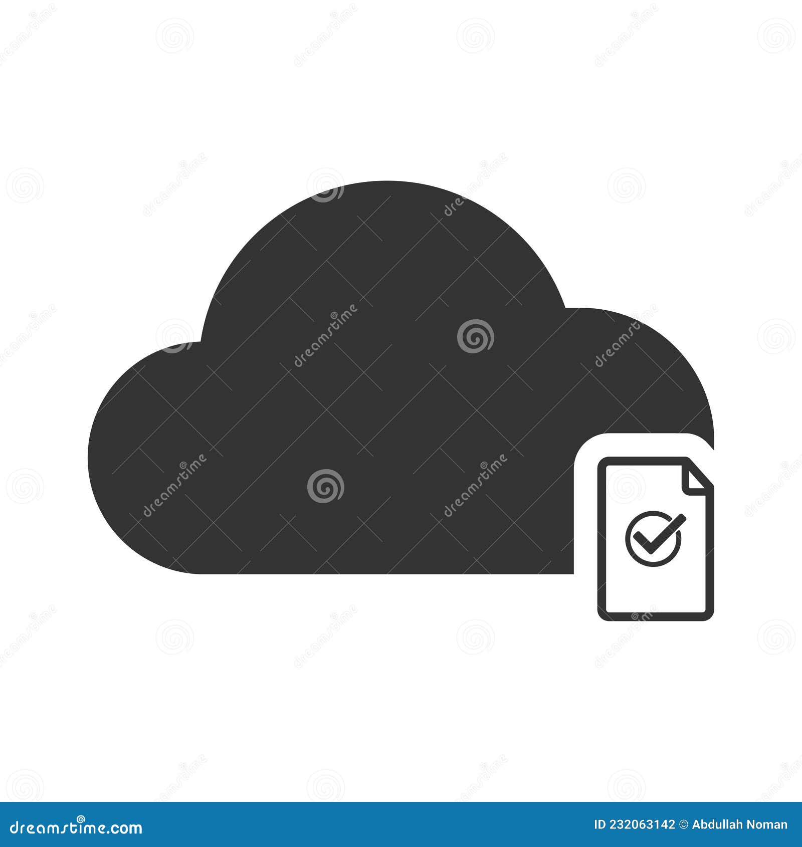 Cloud file icon design stock vector. Illustration of multimedia - 232063142