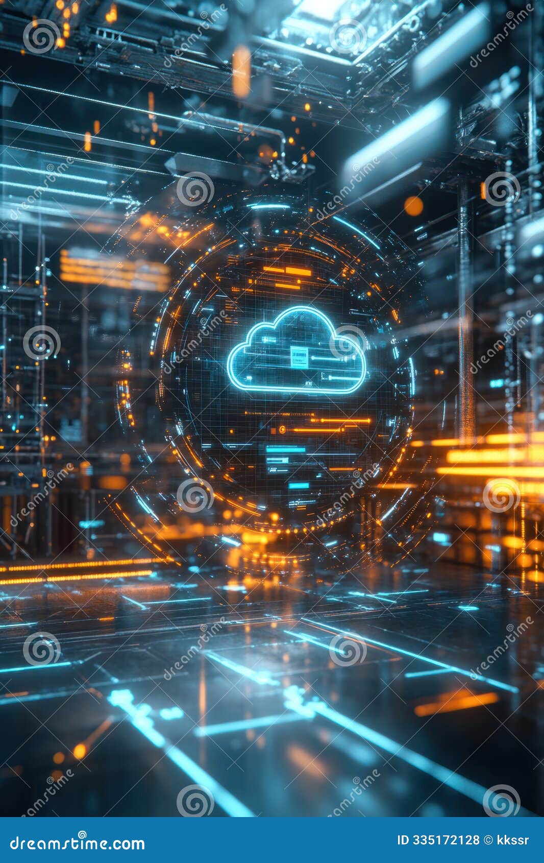 Cloud File Integration, Immersive Tech Holographic Interface Exhibiting ...