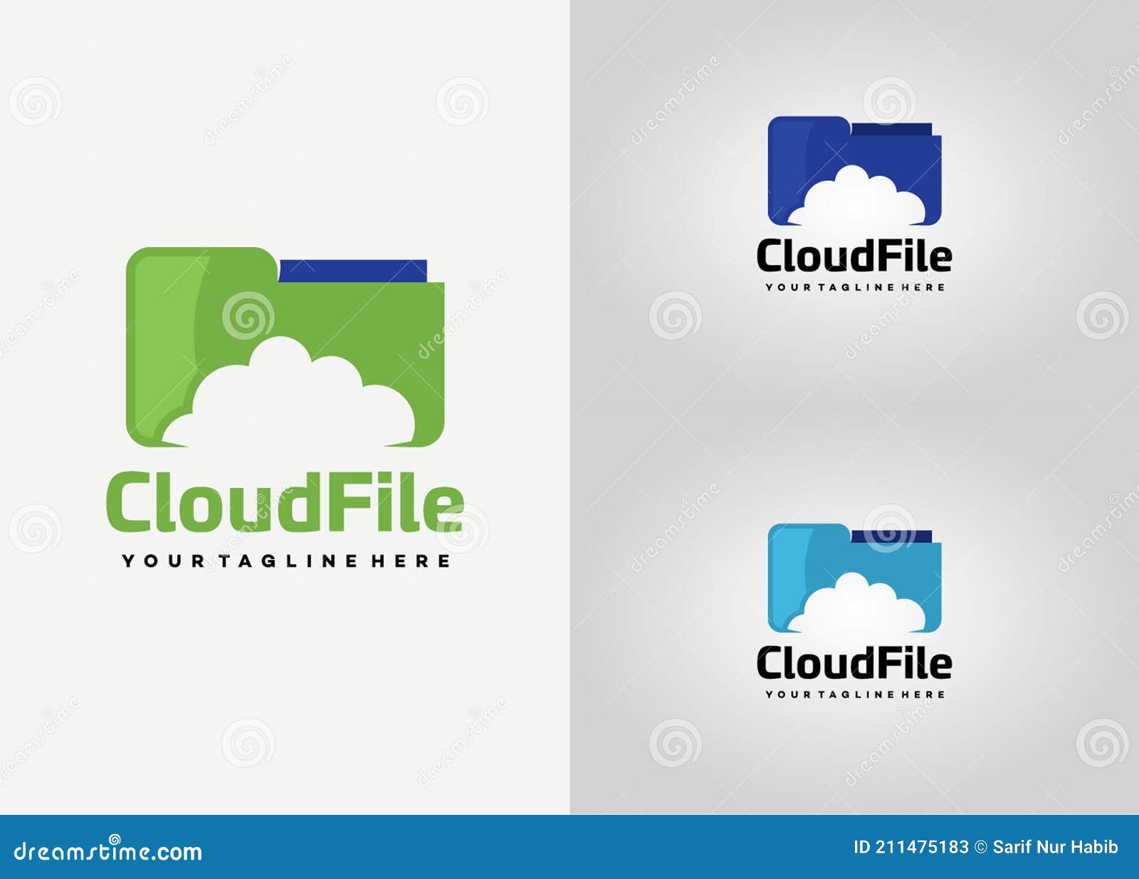 Cloud File Logo Design Template Stock Vector - Illustration of design ...