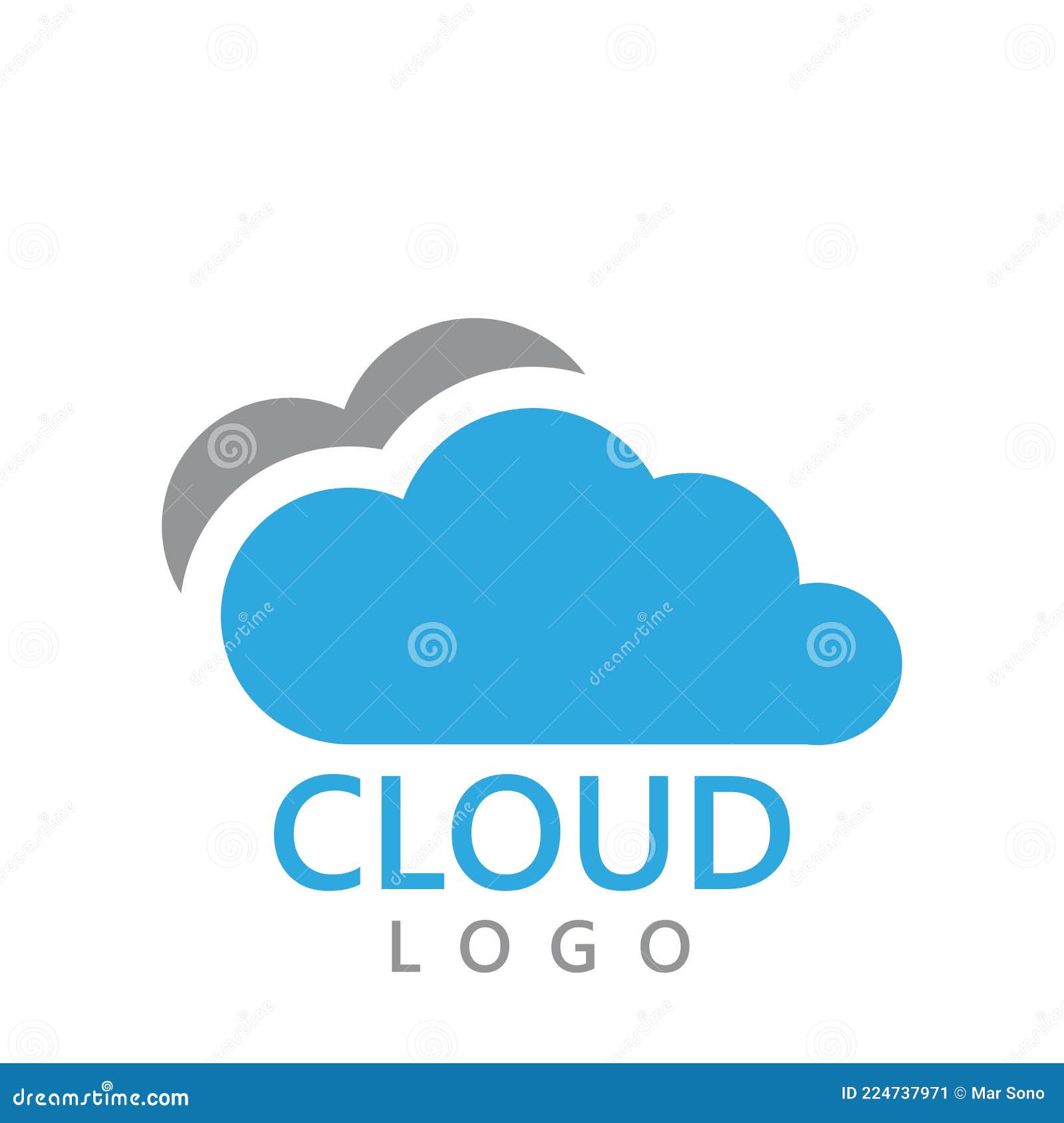 Cloud File Secure File Upload Server Data Logo Design Stock Vector ...