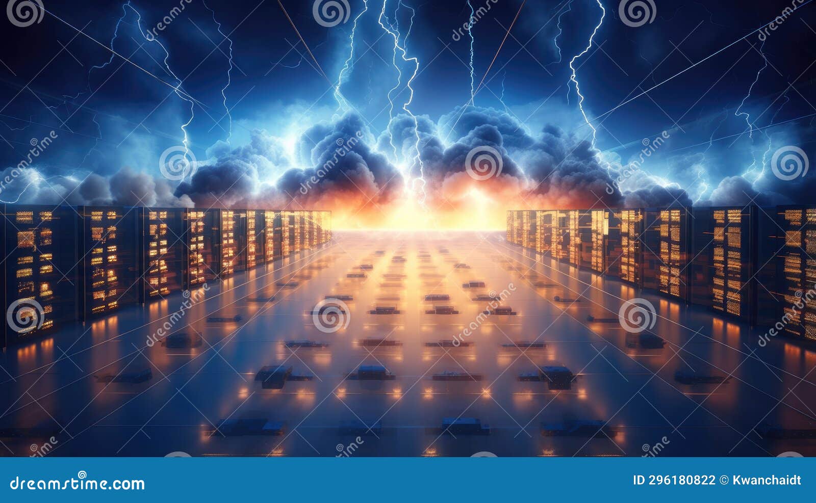 A Cloud-filled Sky with Virtual Servers and Data Centers Interconnected ...