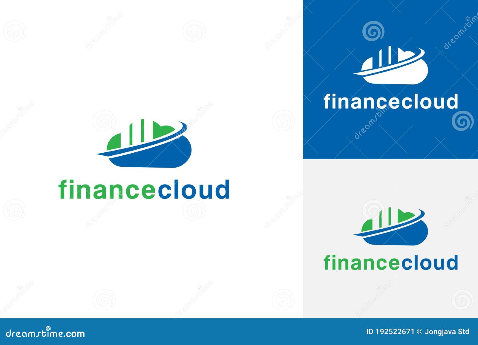 CLOUD FINANCE LOGO TEMPLATE DESIGN Stock Illustration - Illustration of ...