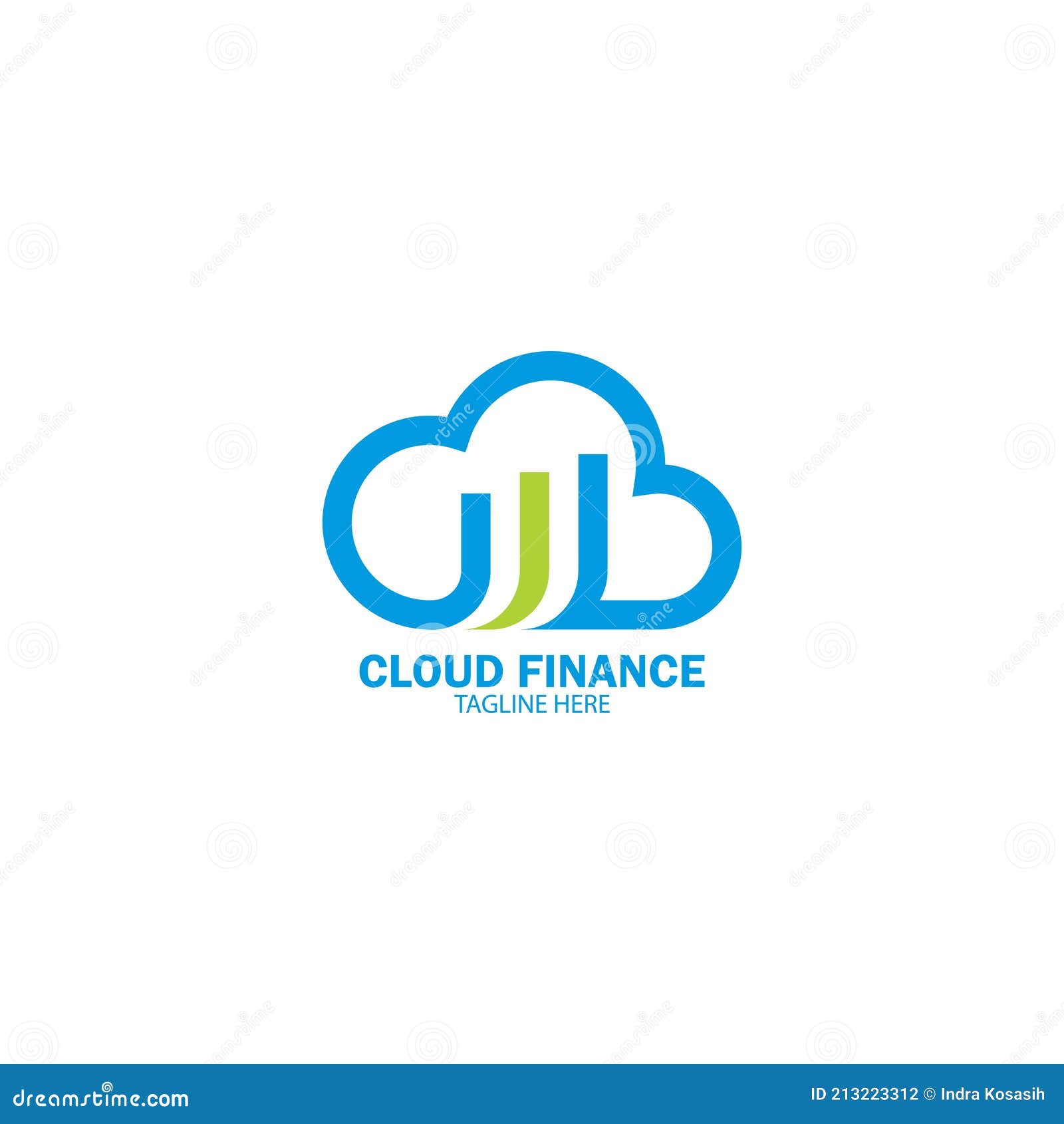 Cloud Finance Logo Vector Icon Illustration Stock Vector - Illustration ...