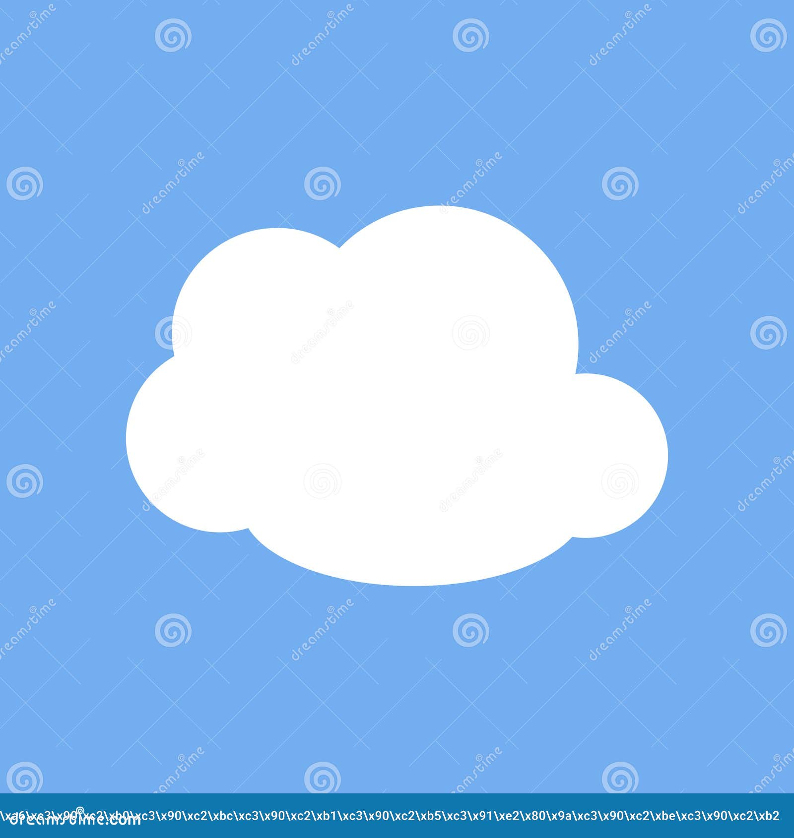 Cloud flat icon stock illustration. Illustration of background - 86078301