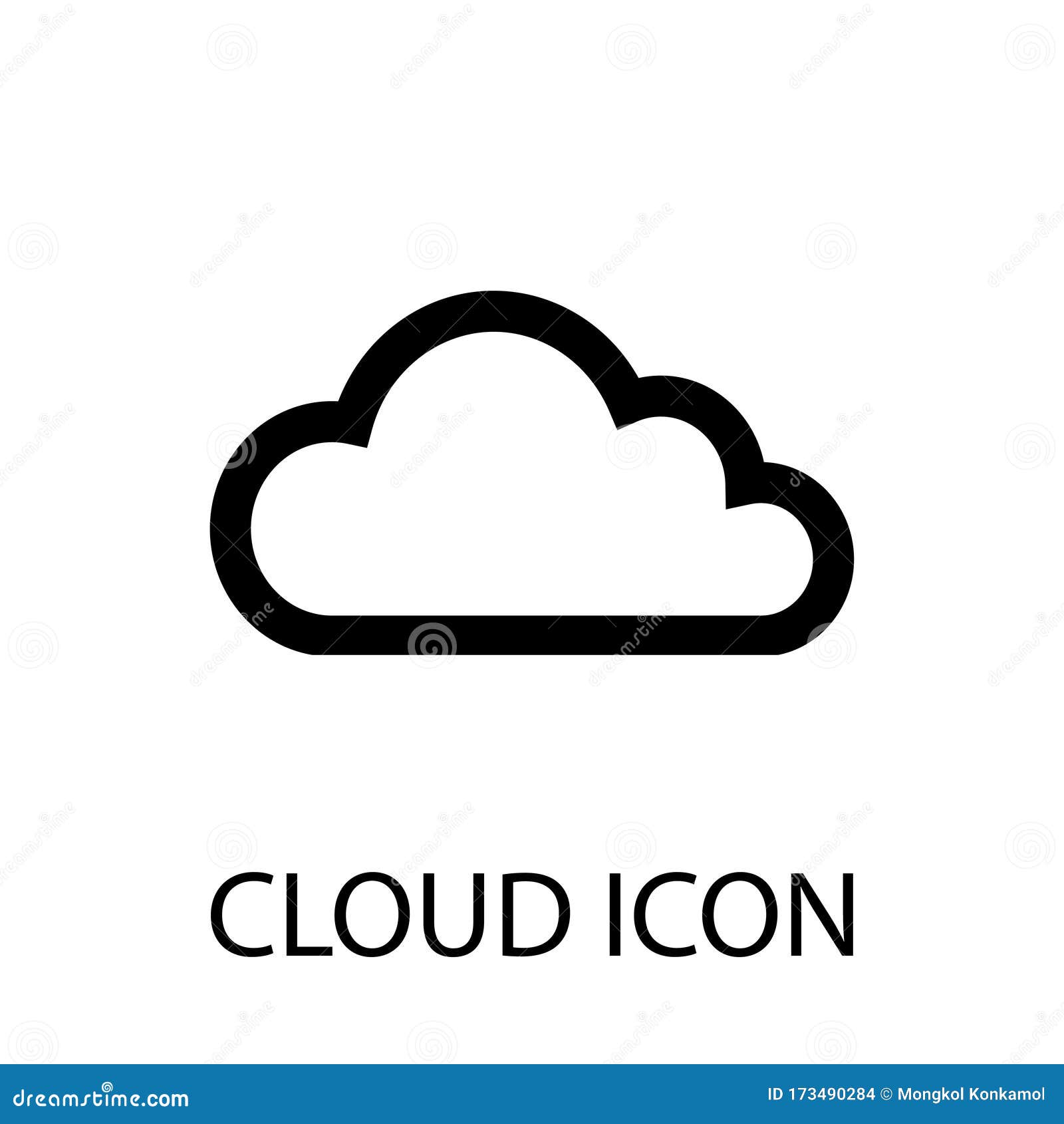 Cloud Flat Icon Vector Eps10, Cloud Logo Design Simple Stock Vector ...