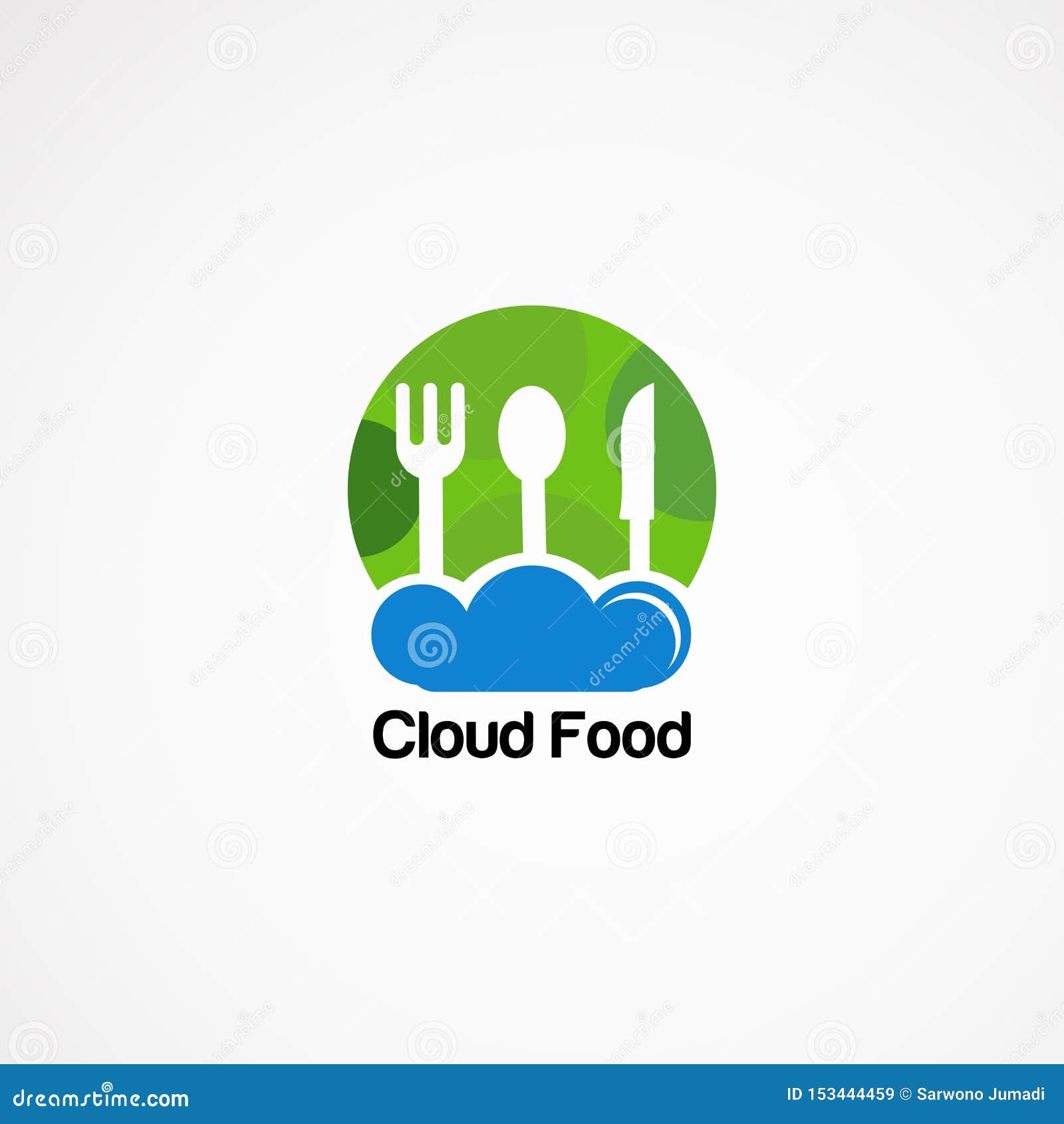 Cloud Food Logo Vector Designs, Icon, Element, and Template for ...