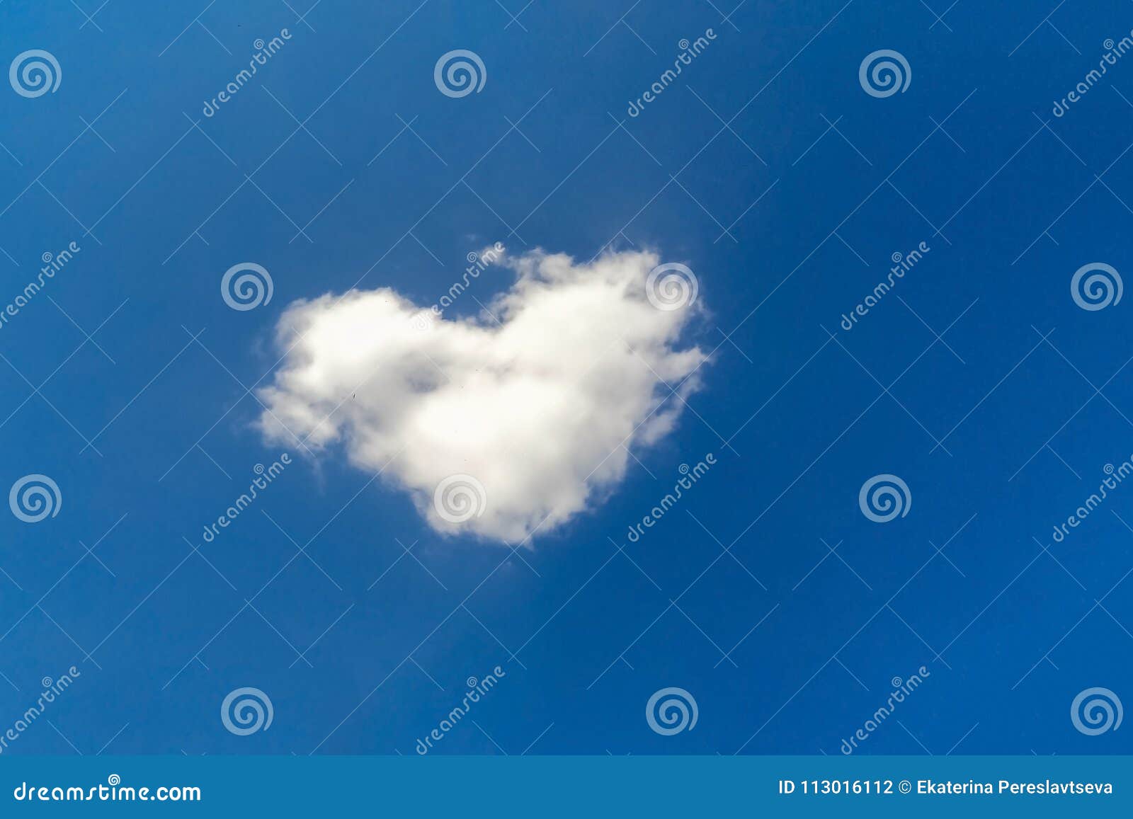 A Cloud in the Form of a Heart in the Sky. Stock Photo - Image of ideas ...