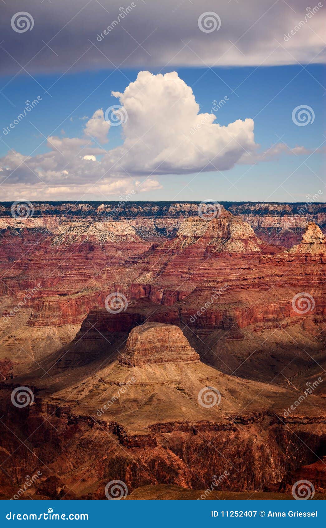 Cloud Formation Above Grand Canyon Stock Image - Image of valley ...