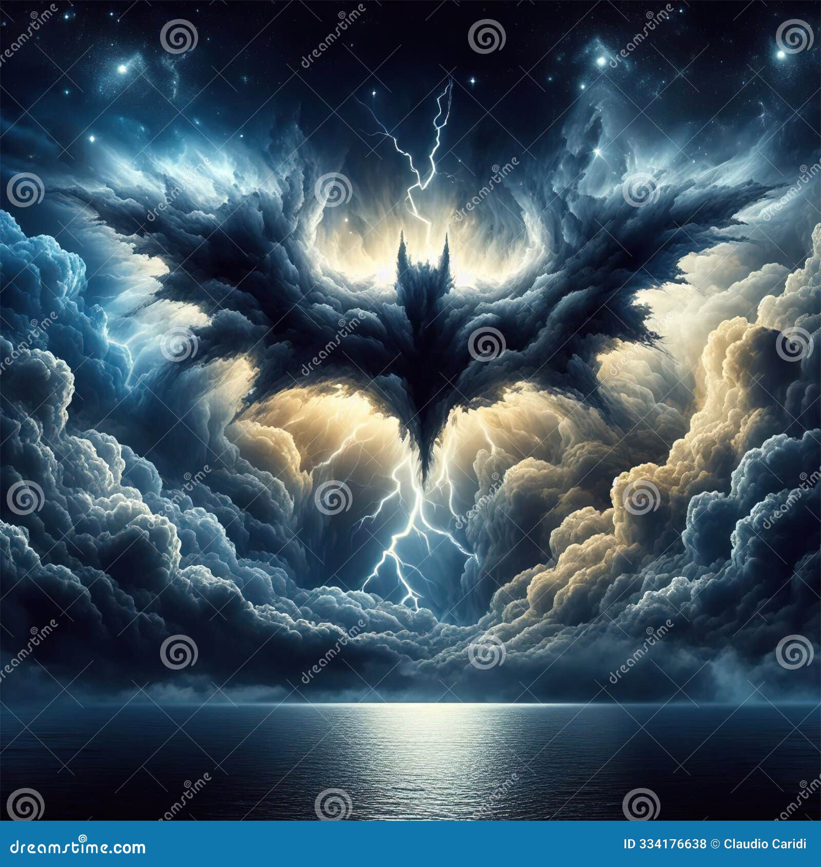 Cloud Formation Depicting the Batman Logo in the Storm Stock ...