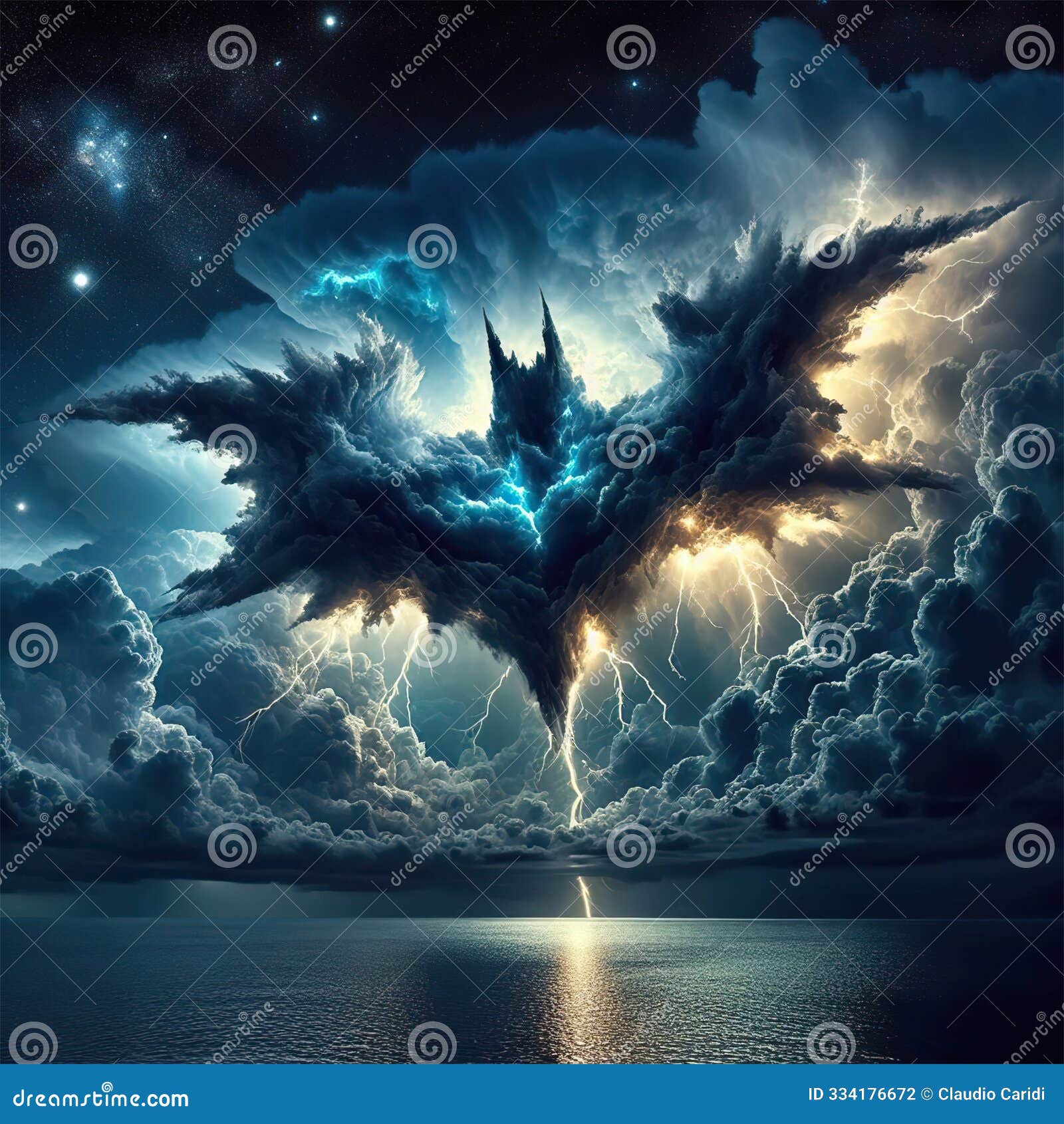 Cloud Formation Depicting the Batman Logo in the Storm Stock ...