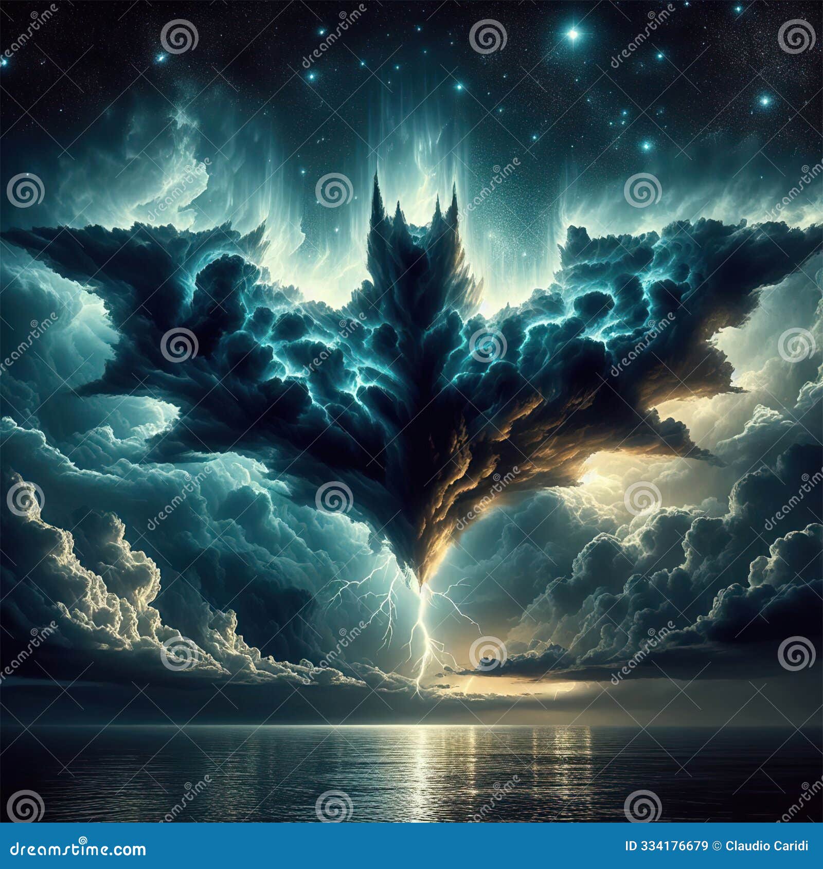 Cloud Formation Depicting the Batman Logo in the Storm Stock ...