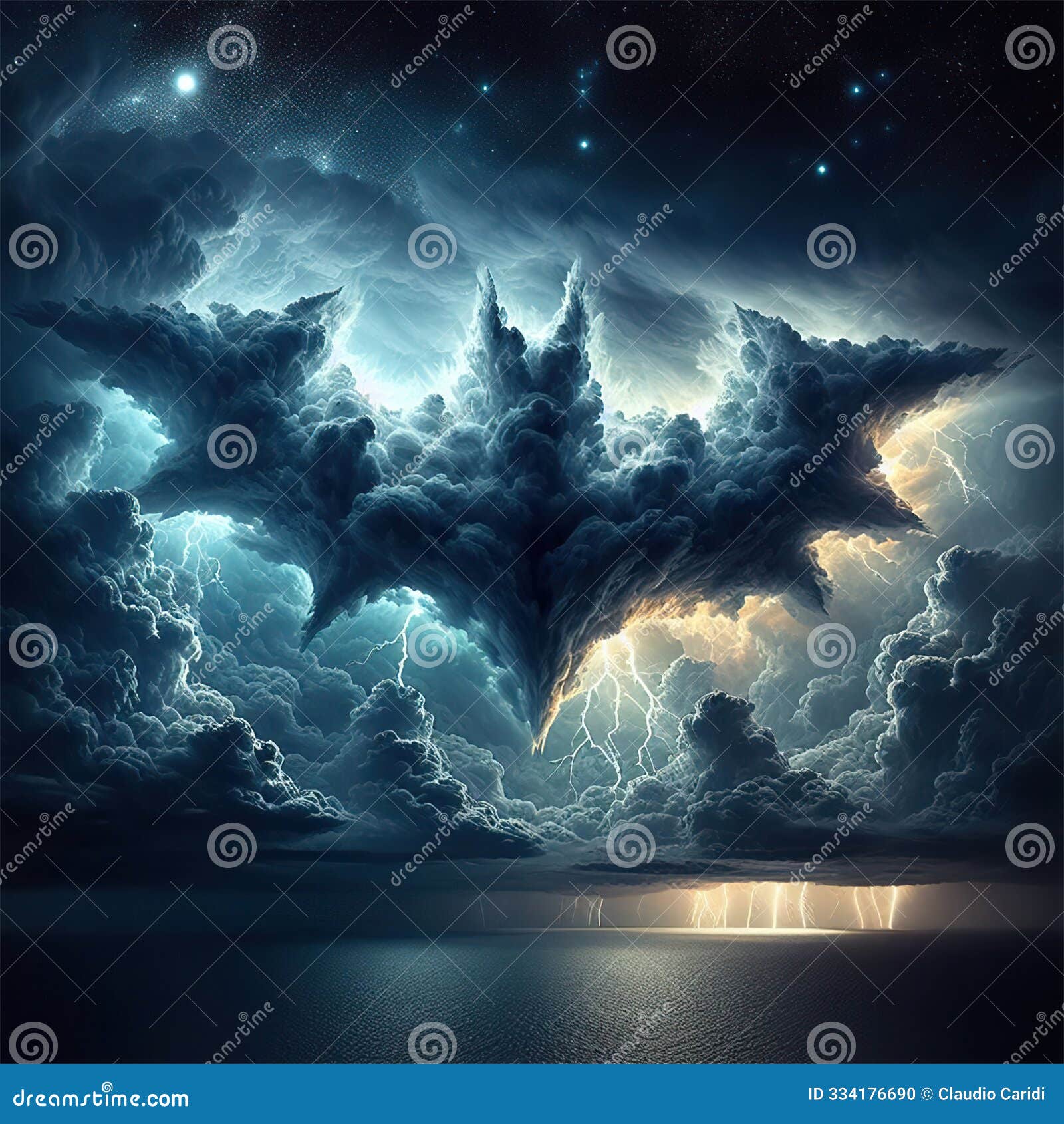 Cloud Formation Depicting the Batman Logo in the Storm Stock ...