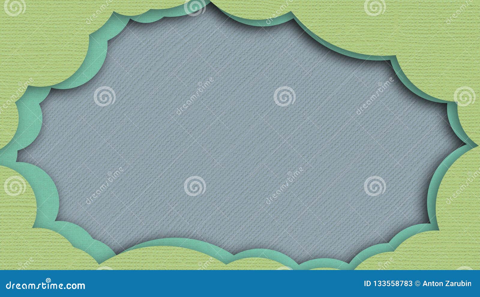 Cloud Frame As Background with Carton Texture Stock Illustration ...