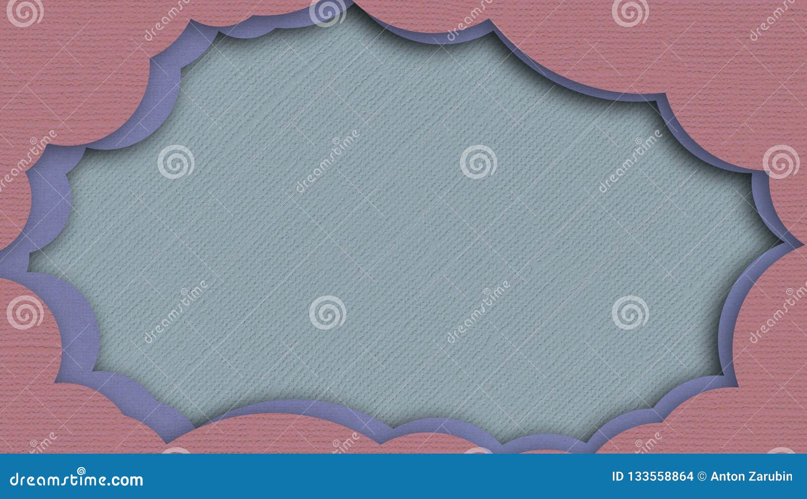 Cloud Frame As Background with Carton Texture Stock Illustration ...